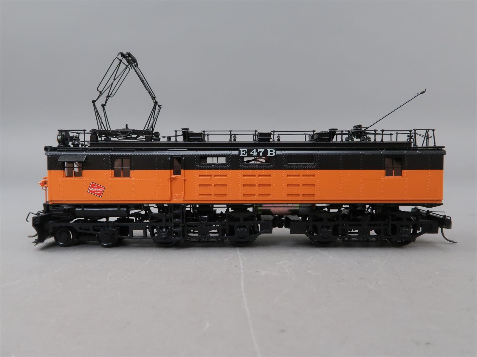 HO Brass Model - OMI 6303 Milwaukee Road EF Electric Lead / Trail Unit w/ Snowplow Boxcab 1962 ...