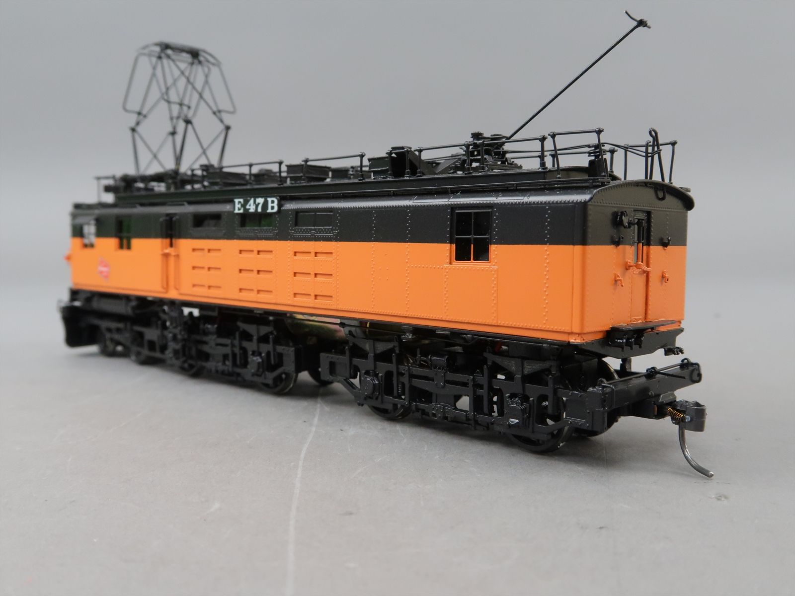 HO Brass Model - OMI 6303 Milwaukee Road EF Electric Lead / Trail Unit w/ Snowplow Boxcab 1962 ...