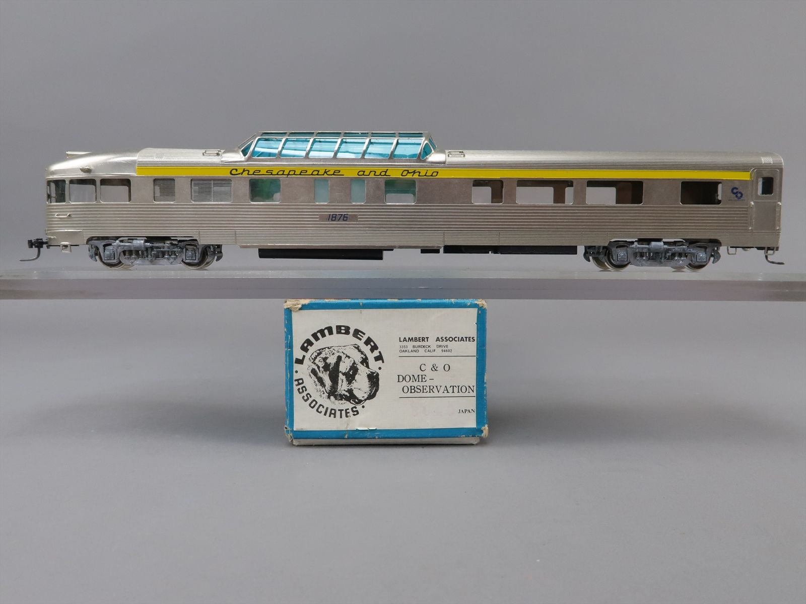 HO Brass Model - Lambert 8040 C&O Chesapeake & Ohio Dome Observation ...