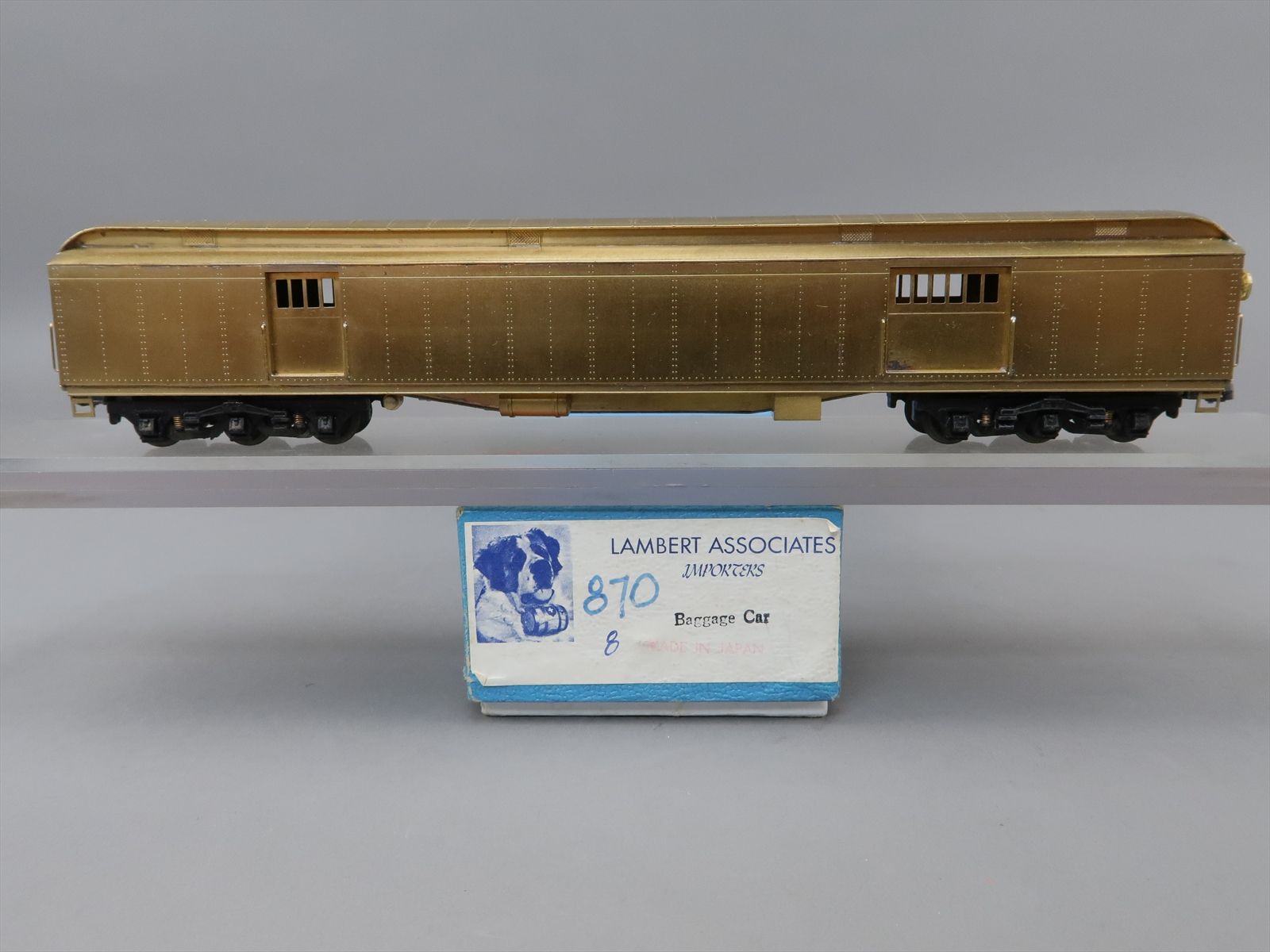 HO Brass Model - Lambert 870 AT&SF Santa Fe Baggage Car HW Heavyweight ...