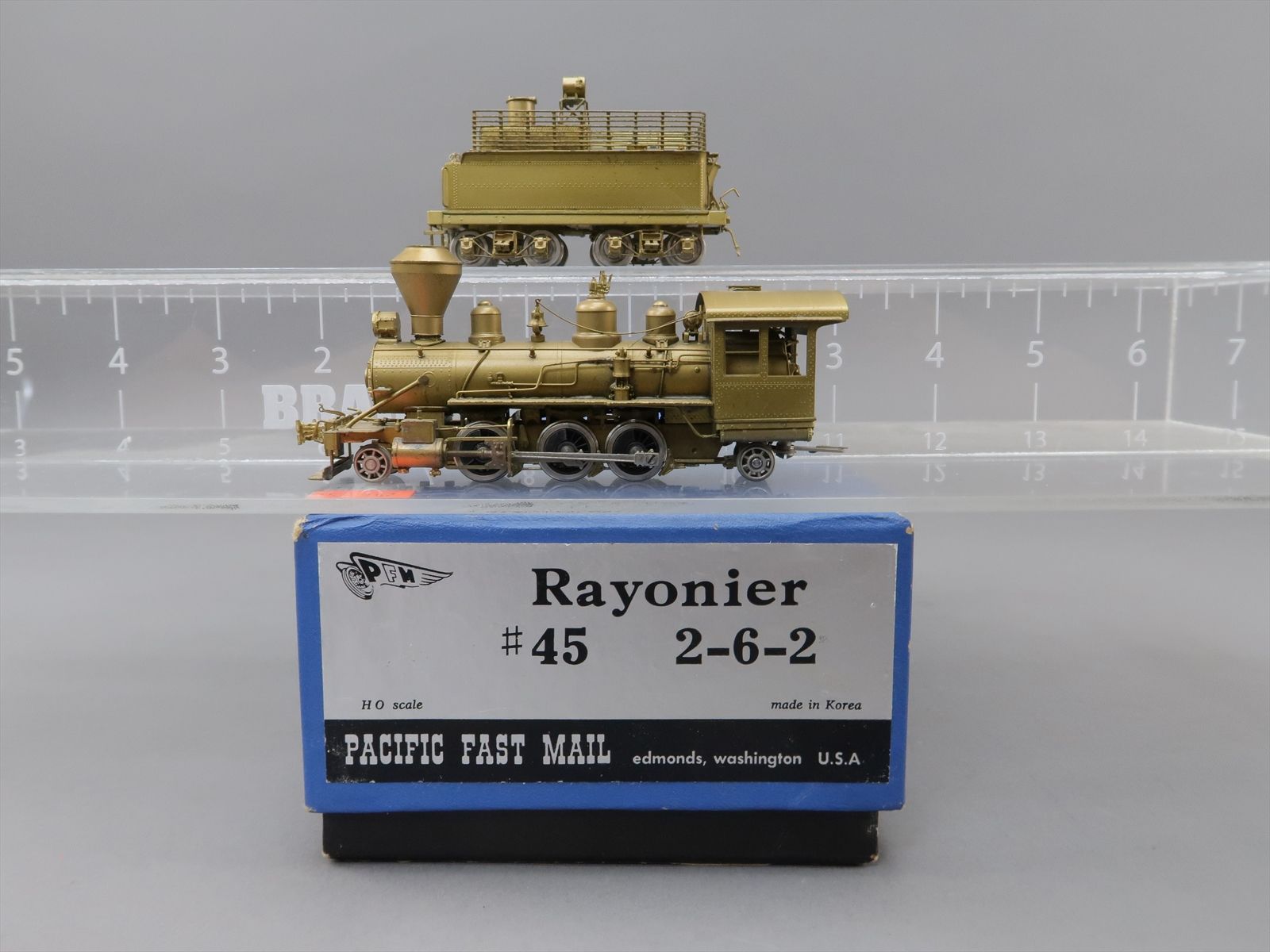 HO Brass Model - PFM Rayonier 2-6-2 #45 - Unpainted - 1977 Run ...