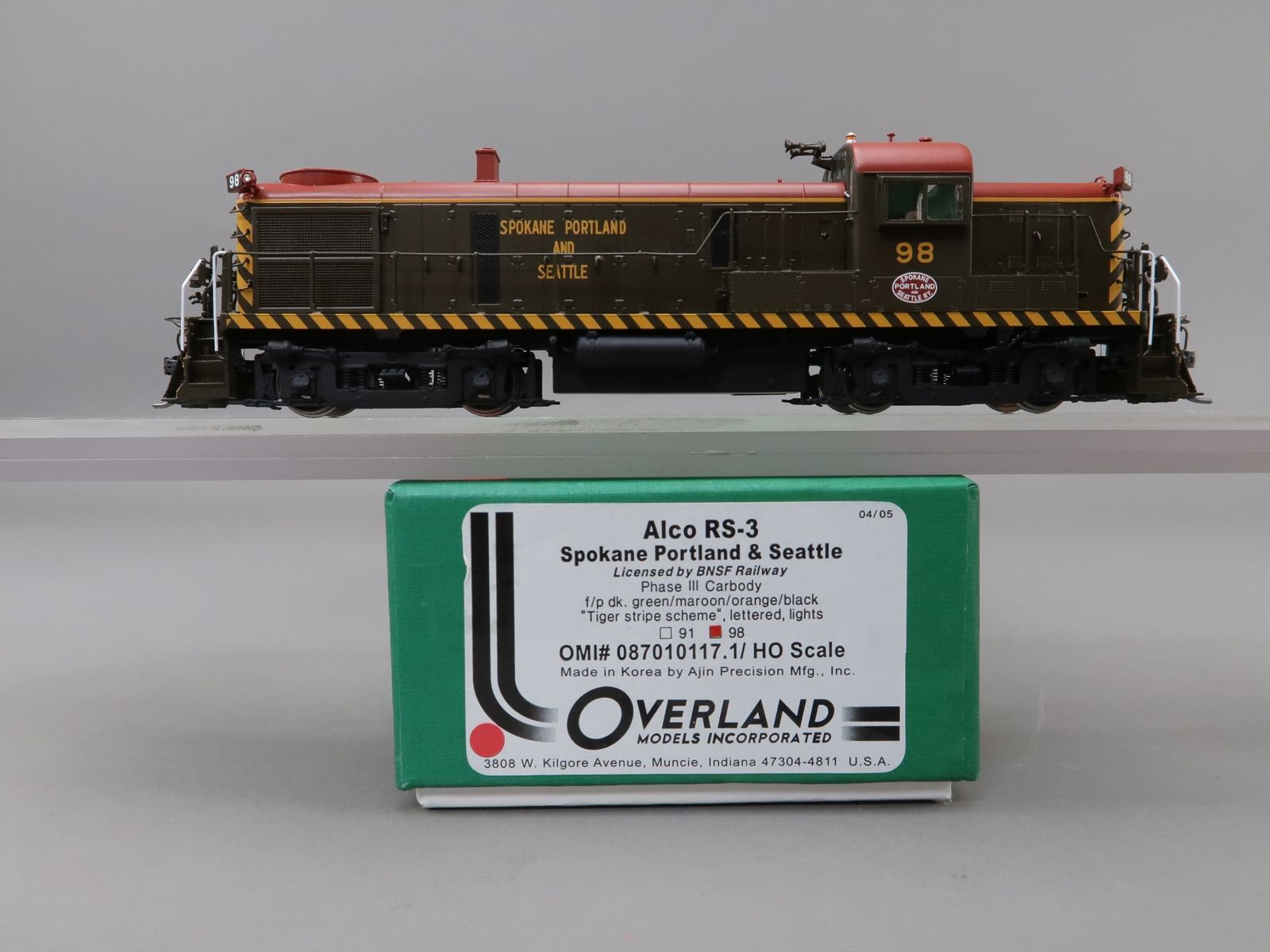 HO Brass Model - OMI 087010117.1 SP&S Spokane Portland & Seattle Alco ...