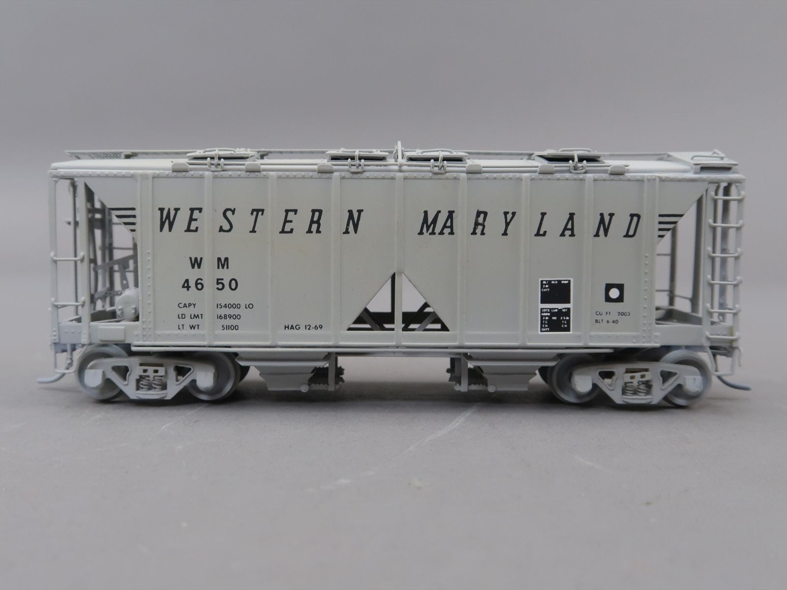 HO Brass Model - PRB Pecos 2602 WM Western Maryland ACF 34' Covered ...