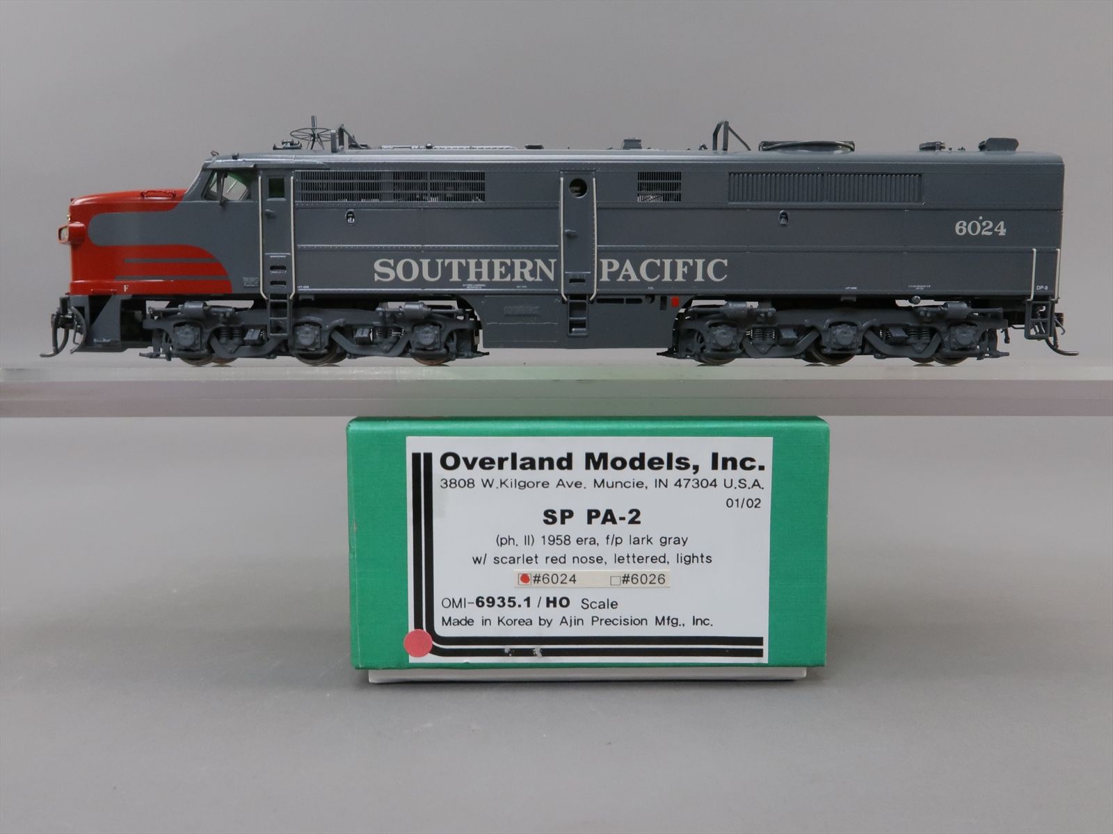 HO Brass Model - OMI 6935.1 SP Southern Pacific PA-2 Phase II 1958 Era ...