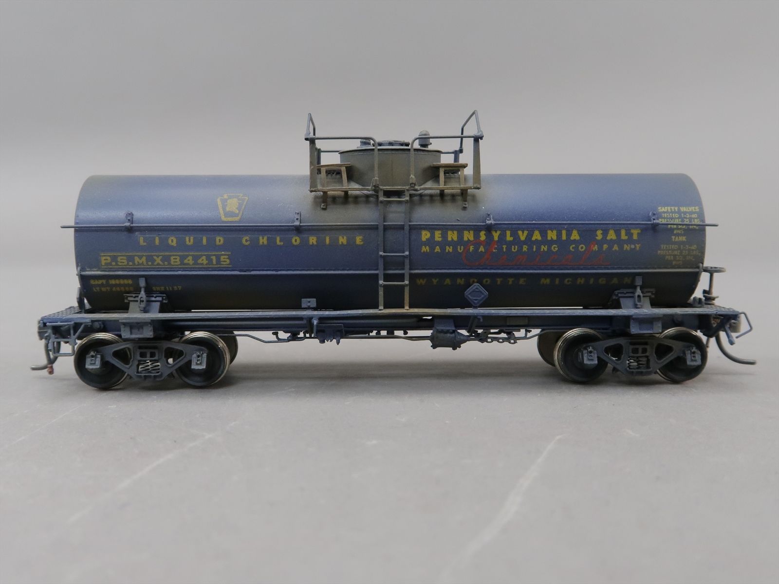 HO Brass Model - OMI 3270.1 PSMX Pennsylvania Salt Manfacturing Liquid Chlorine 8000 Gallon ...