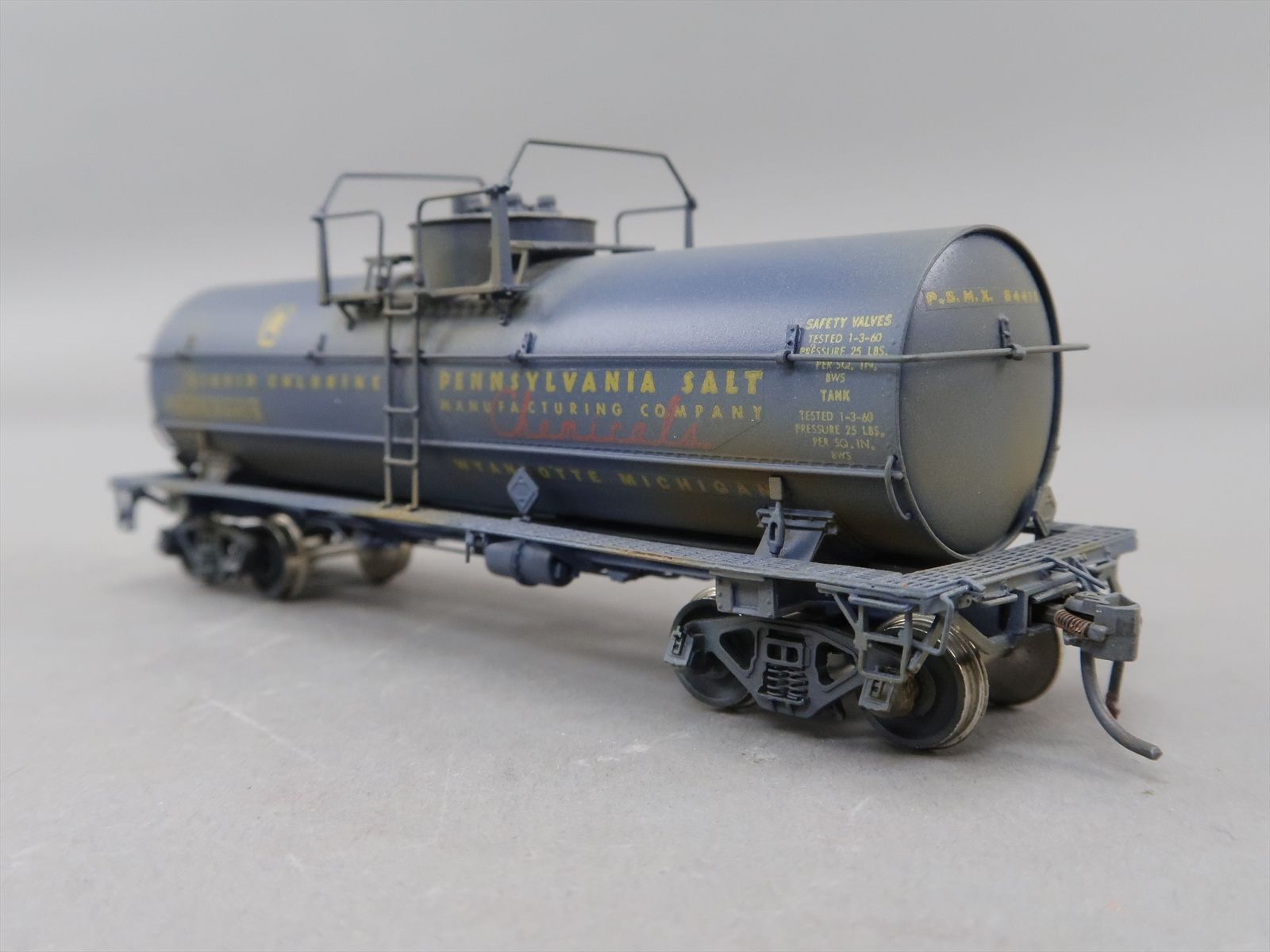 HO Brass Model - OMI 3270.1 PSMX Pennsylvania Salt Manfacturing Liquid Chlorine 8000 Gallon ...