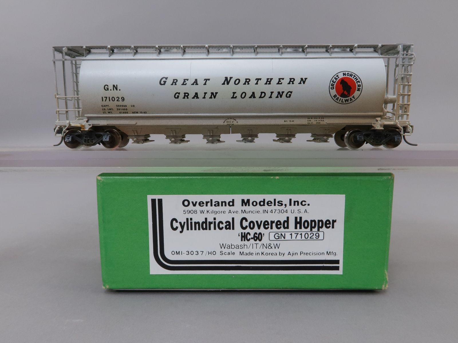 HO Brass Model - OMI 3037 GN Great Northern HC-60 Cylindrical Covered ...
