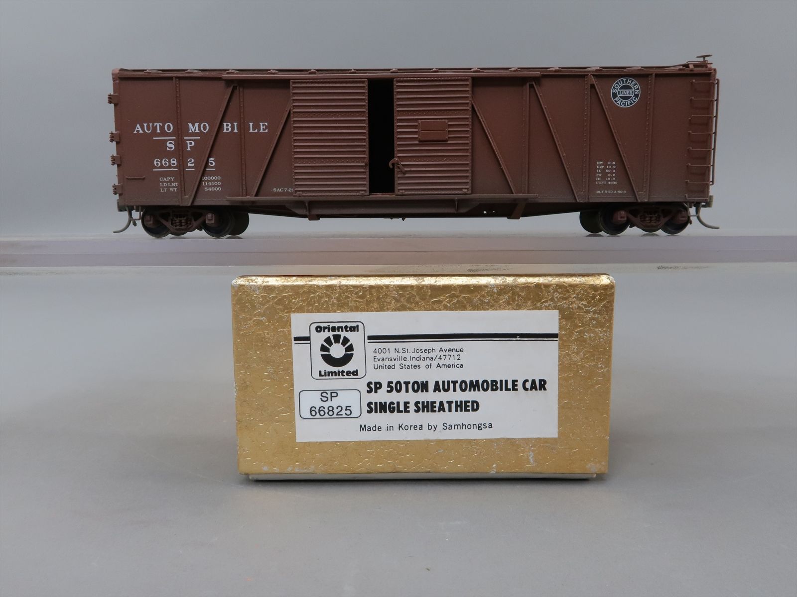 HO Brass Model - Oriental SP Southern Pacific 50 Ton Auto Automobile ...