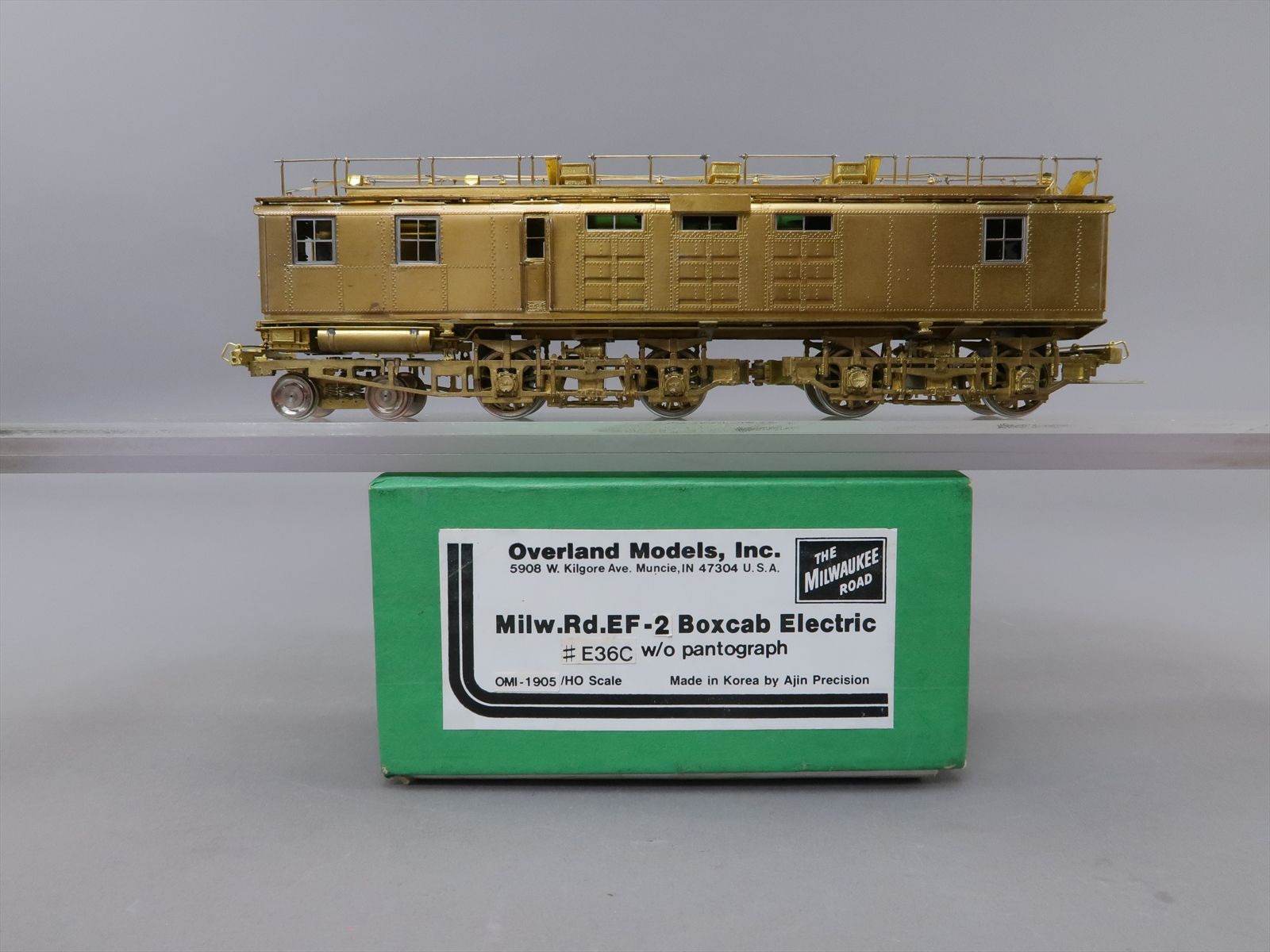 HO Brass Model - OMI 1905 Milwaukee Road EF-2 Boxcab Electric w/o Pantograph #E36C - Unpainted ...