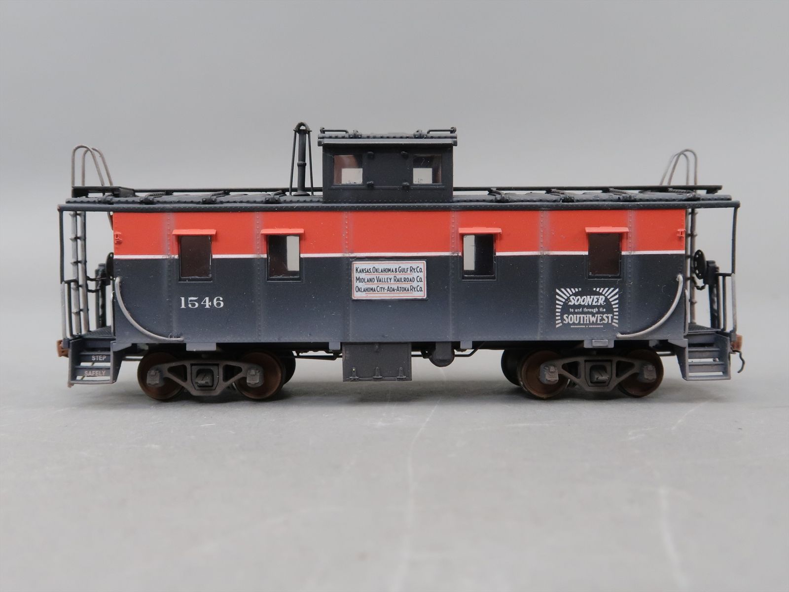 HO Brass Model - OMI 3878 KO&G / MP Missouri Pacific Steel Caboose w ...