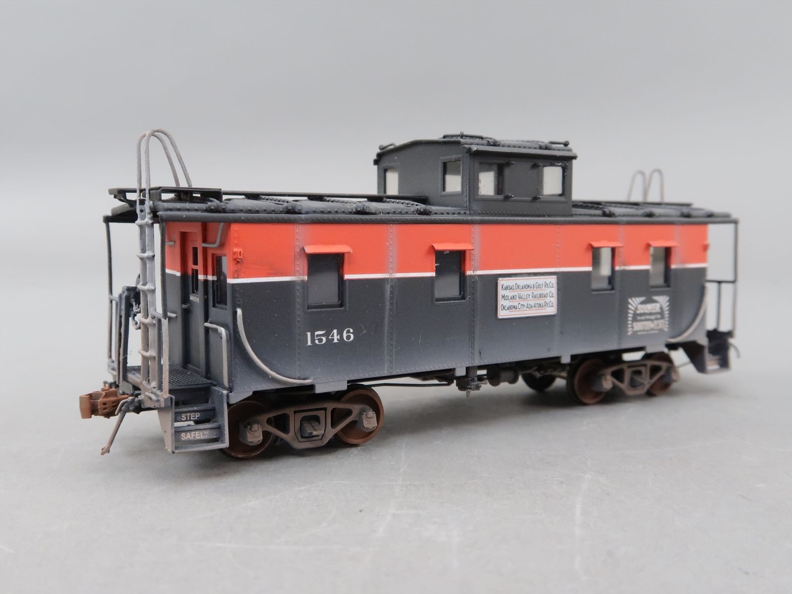 HO Brass Model - OMI 3878 KO&G / MP Missouri Pacific Steel Caboose w ...