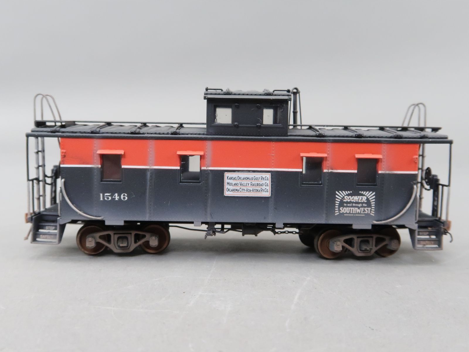 HO Brass Model - OMI 3878 KO&G / MP Missouri Pacific Steel Caboose w ...