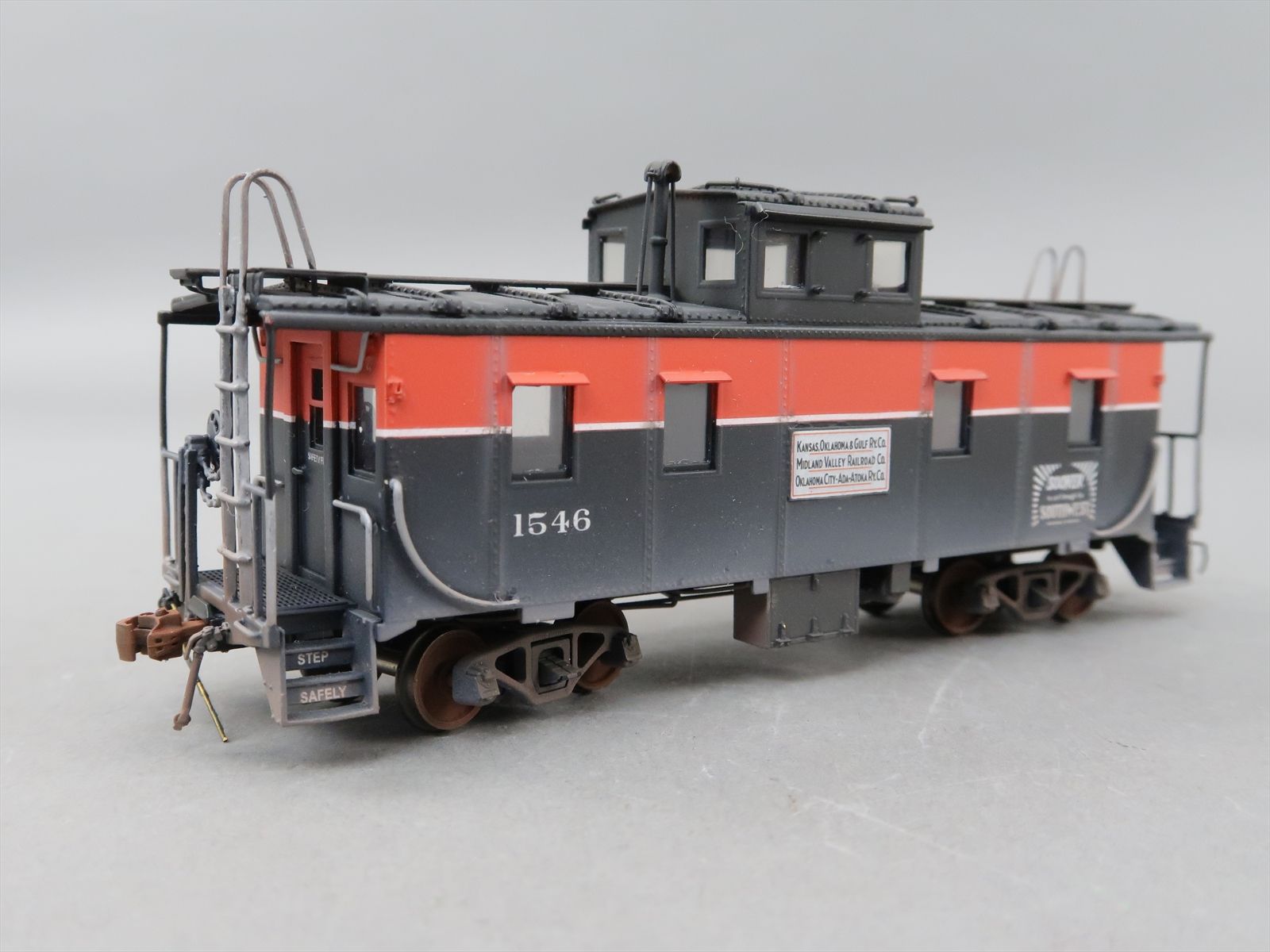 HO Brass Model - OMI 3878 KO&G / MP Missouri Pacific Steel Caboose w ...