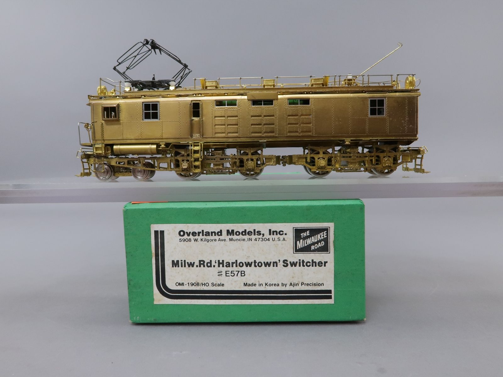 HO Brass Model - OMI 1908 Milwaukee Harlowtown Electric Switcher E57B - Unpainted - 1985 Run - Ajin