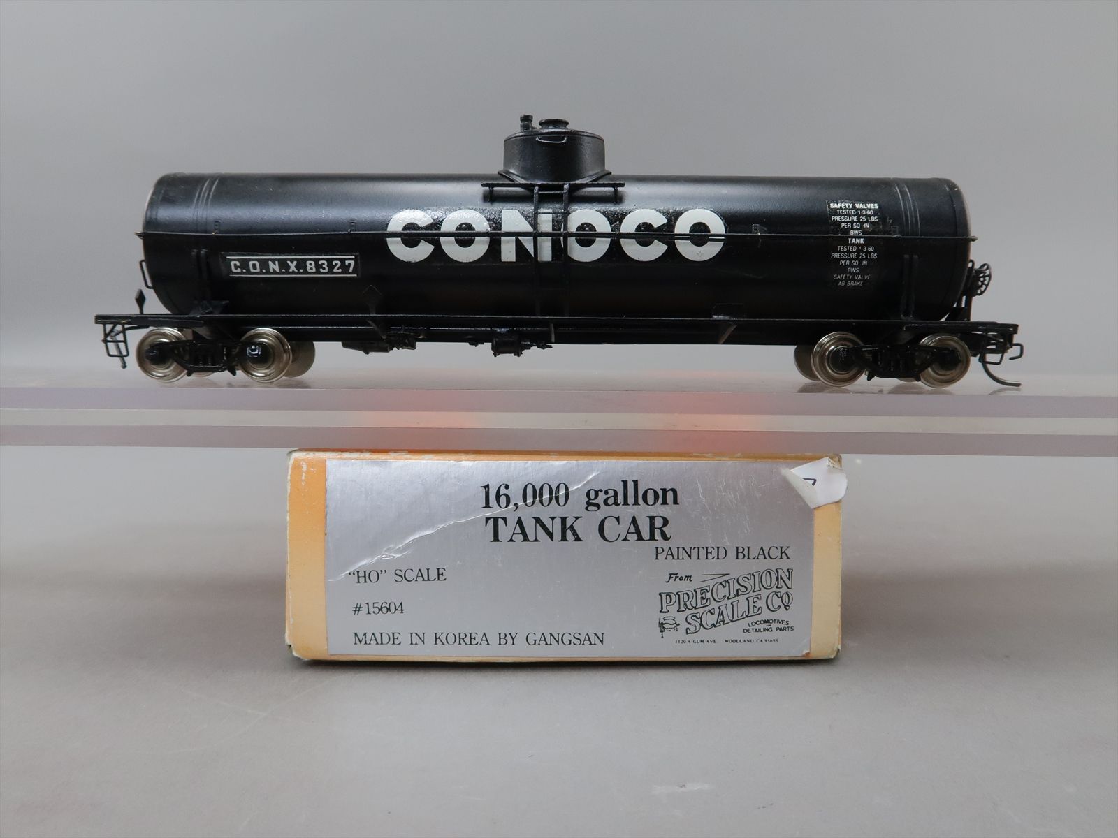 HO Brass Model - PSC 15604 CONX Conoco 16,000 Gallon Tank Car #8327 ...