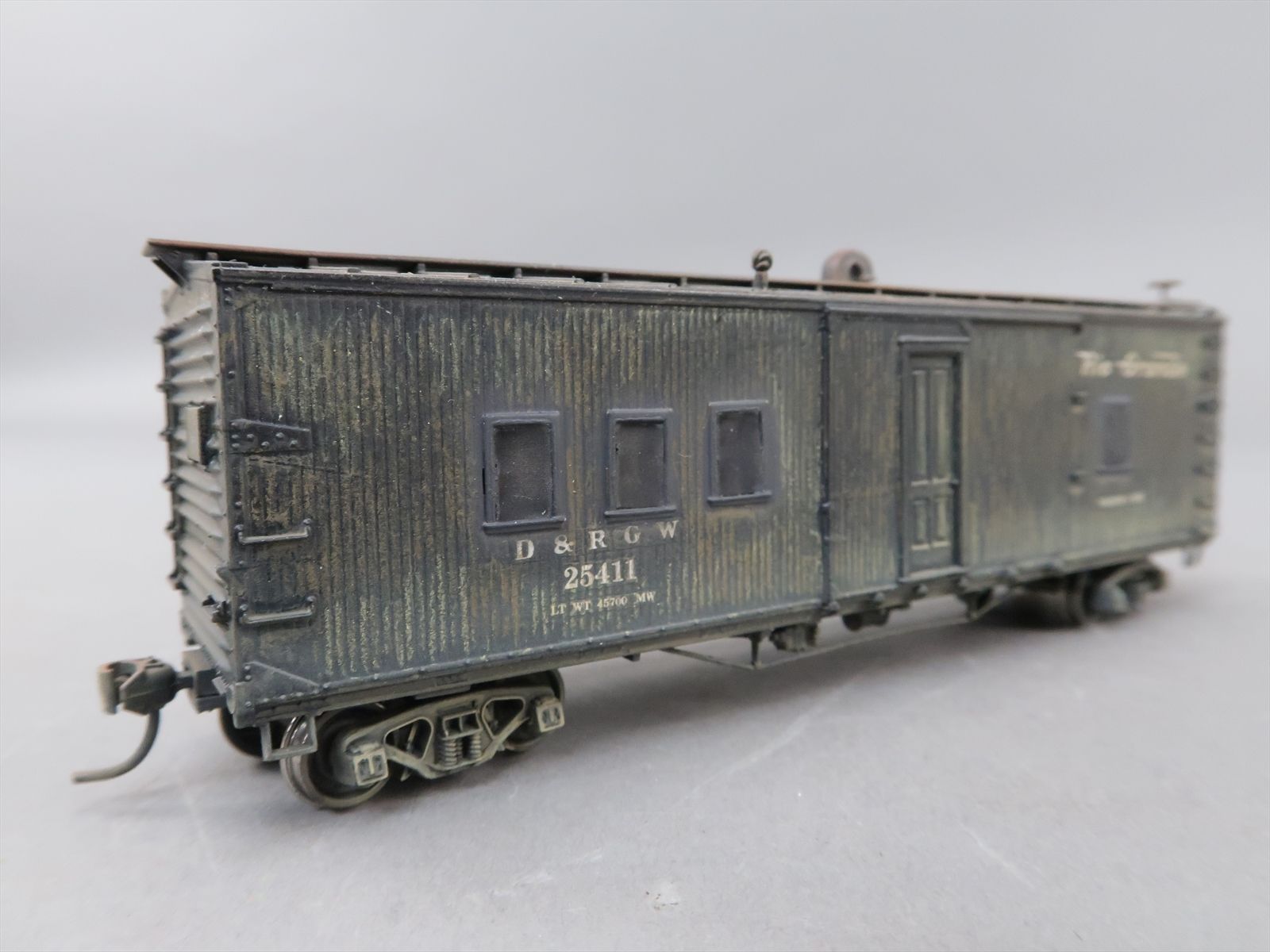 HO Plastic Model - D&RGW Rio Grande Water Car #25411 - Custom + Weathered