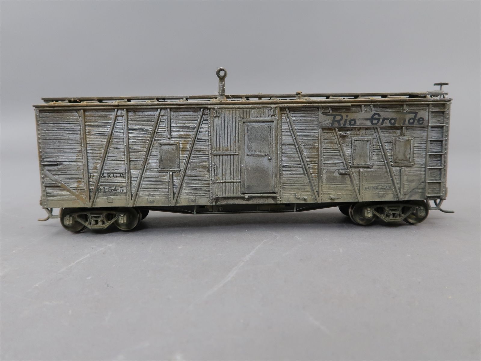HO Plastic Model - D&RGW Rio Grande Bunk Car #01545 - Custom + Weathered