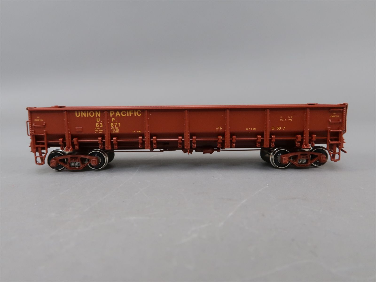 HO Brass Model - CIL 2251.1 UP Union Pacific G 50-7 Drop Bottom Gondola ...