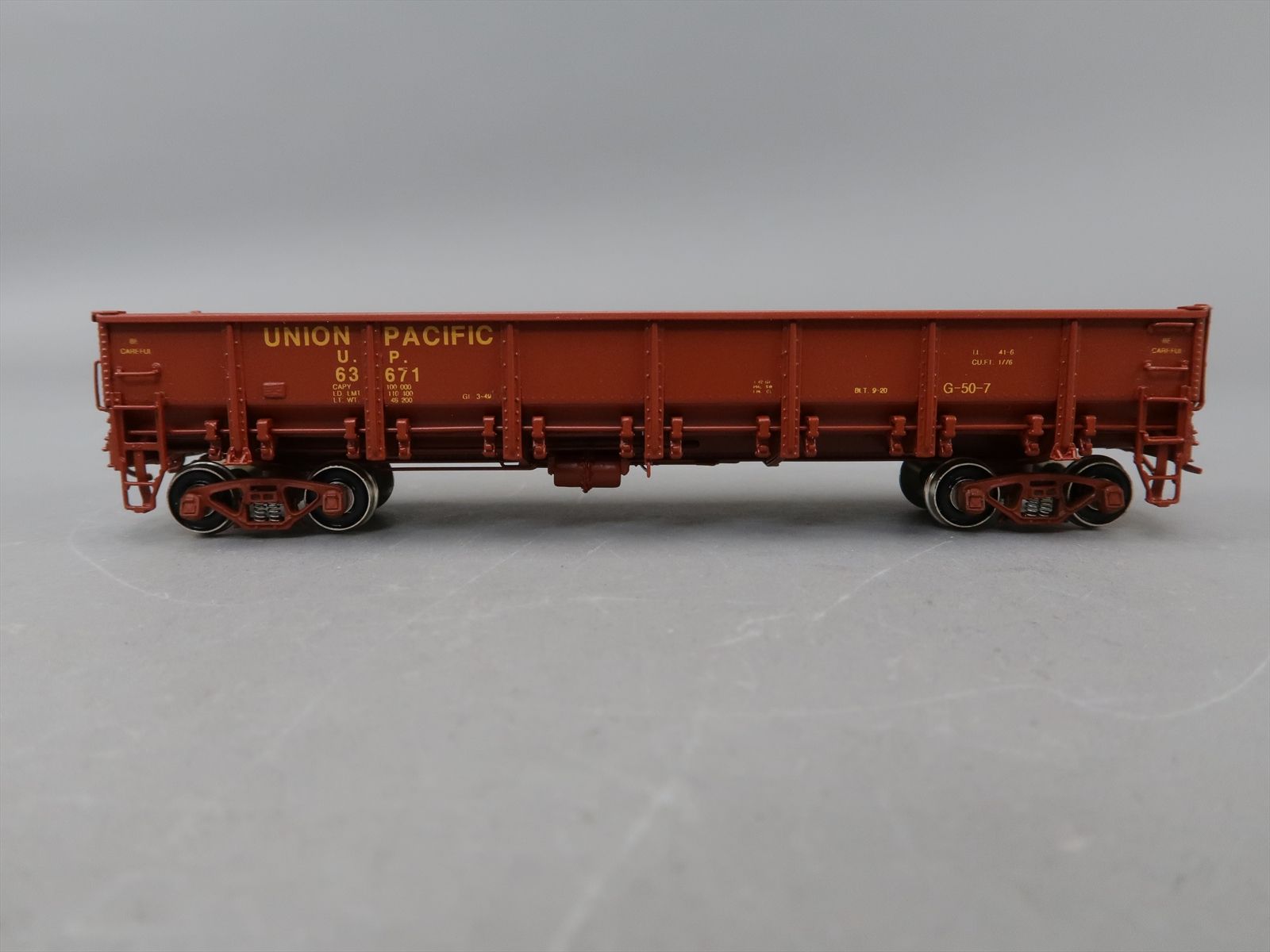 HO Brass Model - CIL 2251.1 UP Union Pacific G 50-7 Drop Bottom Gondola ...
