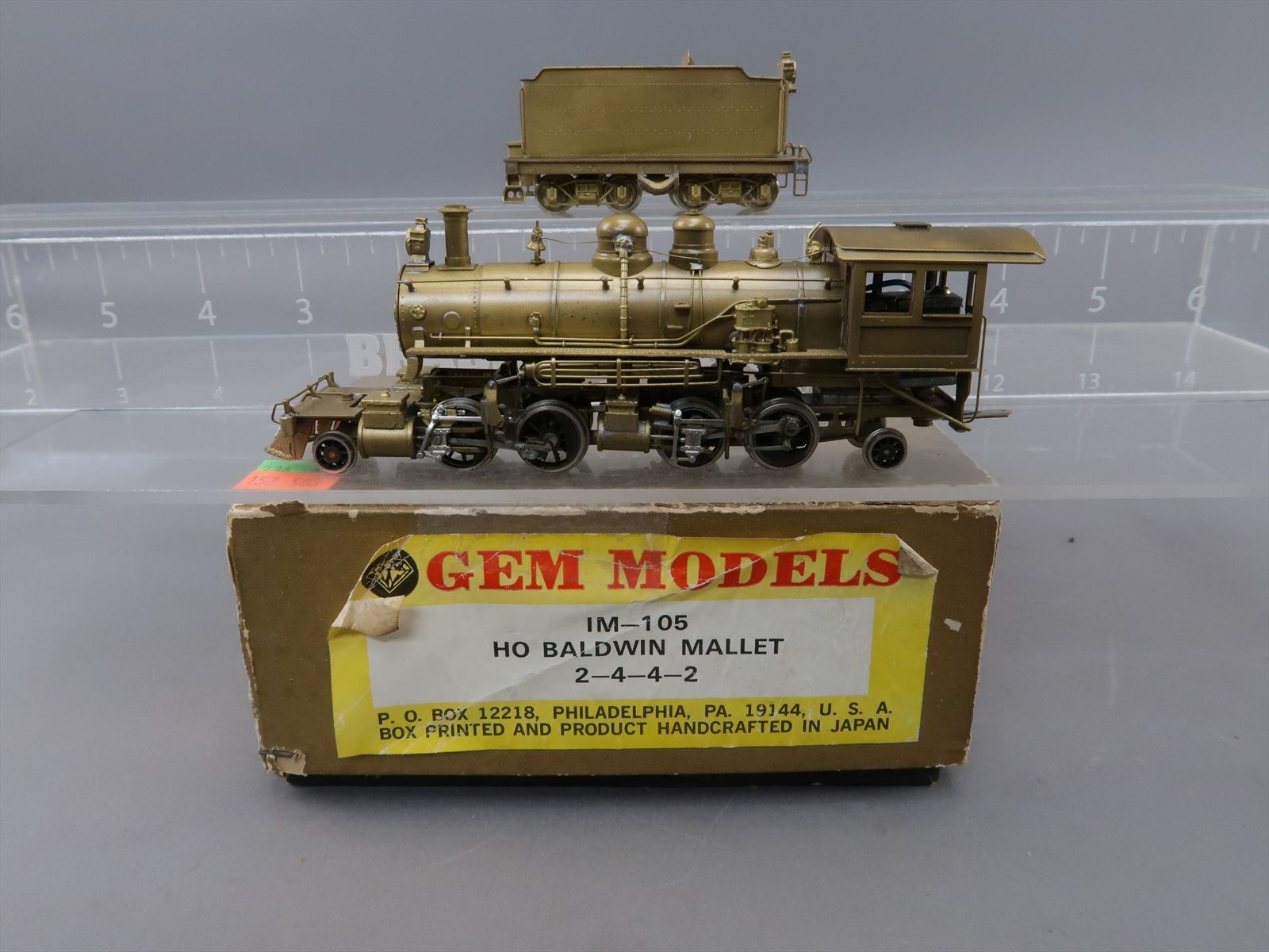 HO Brass Model - Gem IM-105 Baldwin Mallet 2-4-4-2 - Unpainted - 1982 ...