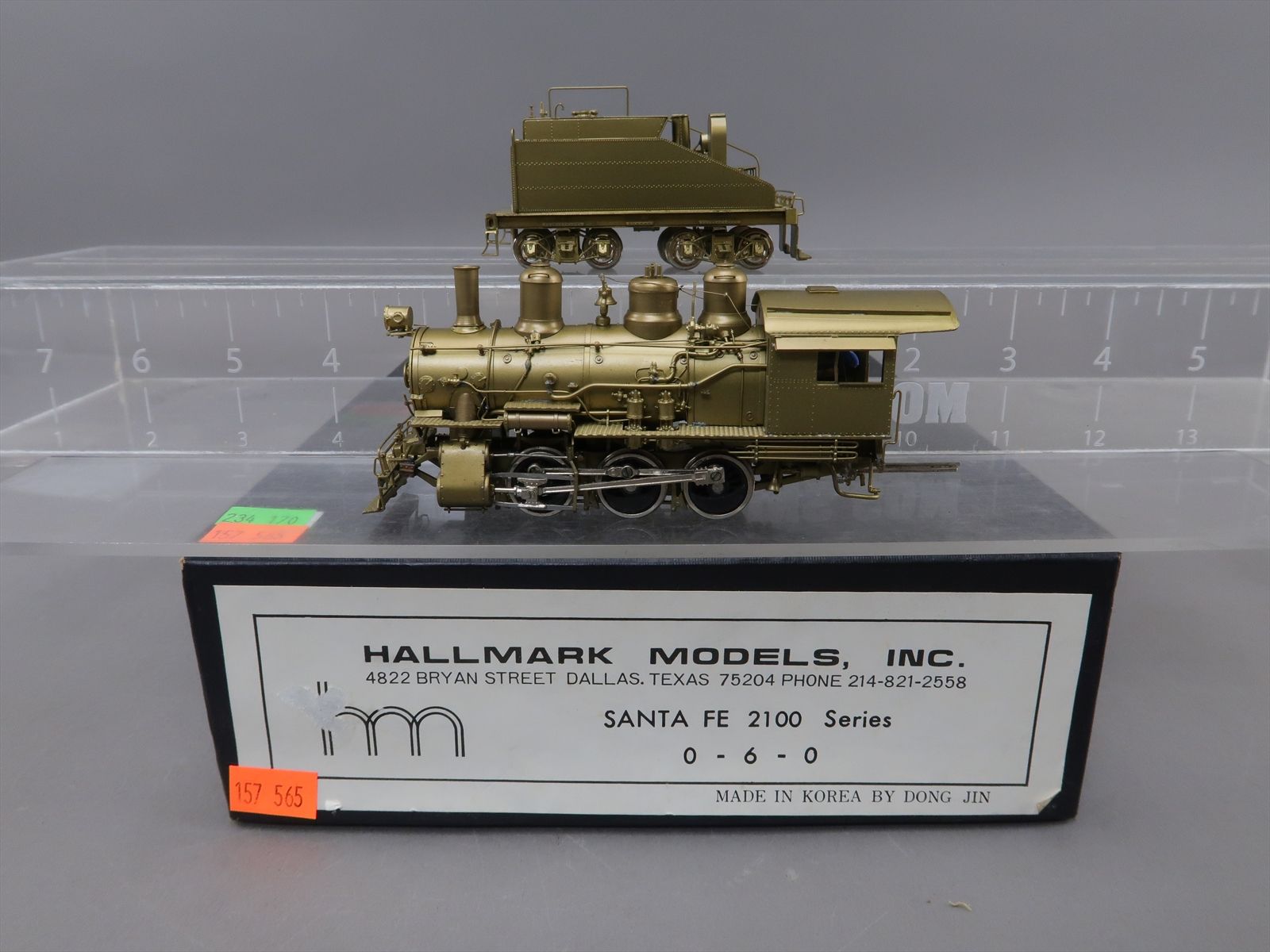 HO Brass Model - Hallmark AT&SF Santa Fe 0-6-0 Switcher 2100 Series ...