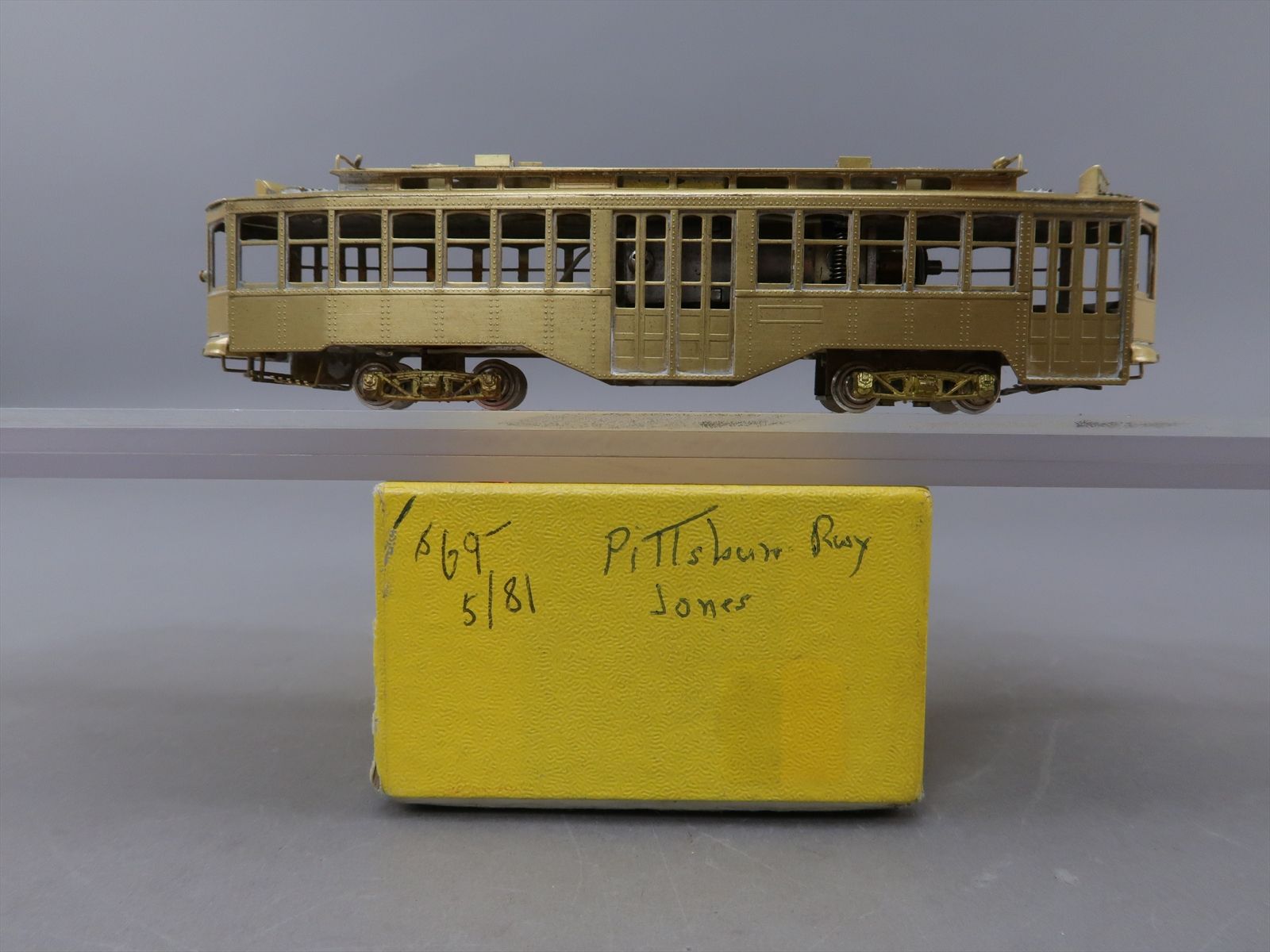 HO Brass Model - FTM Fairfield Traction Models Pittsburgh Jones Car ...