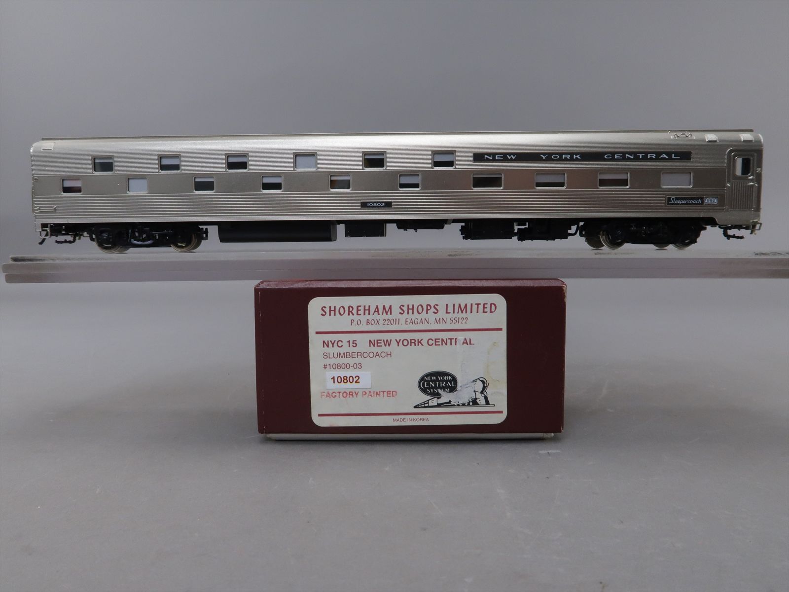 HO Brass Model - SSL NYC15 NYC New York Central Slumbercoach #10802 ...