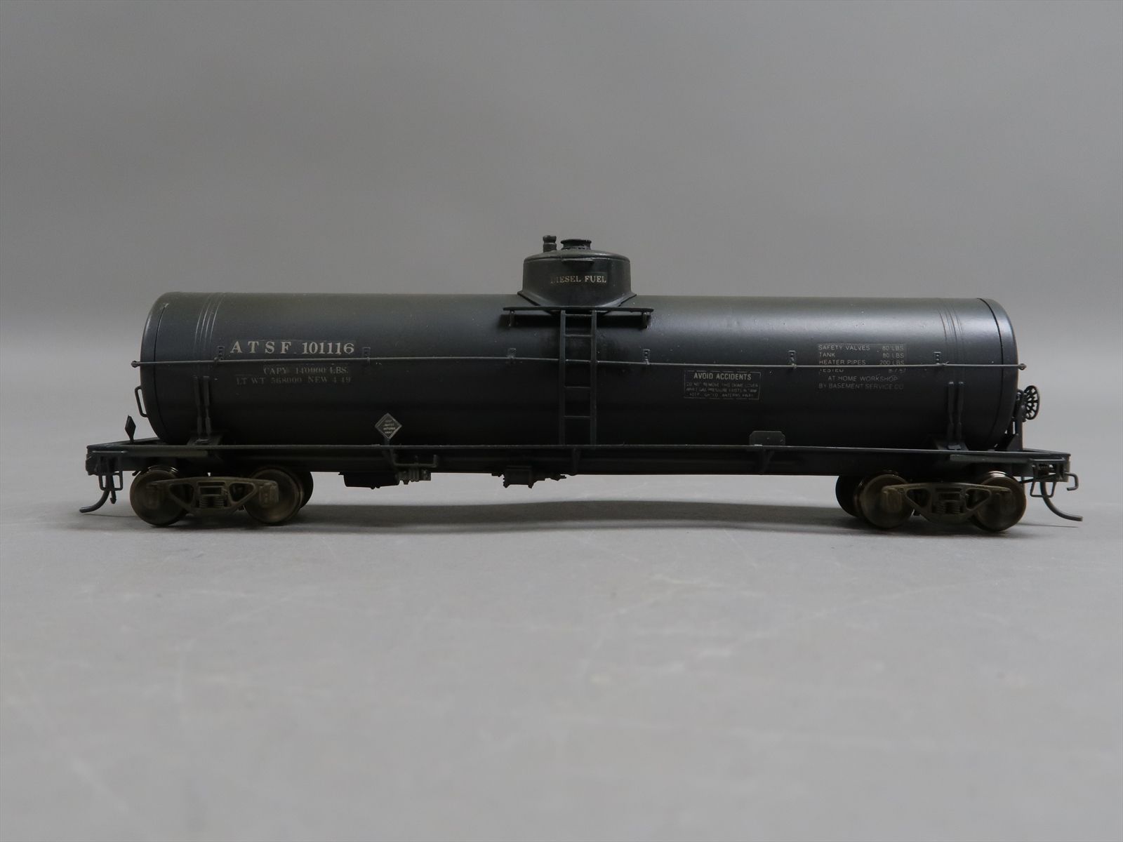 HO Brass Model - PSC 15604 AT&SF Santa Fe 6 Tank Cars 16000 Gallon ...