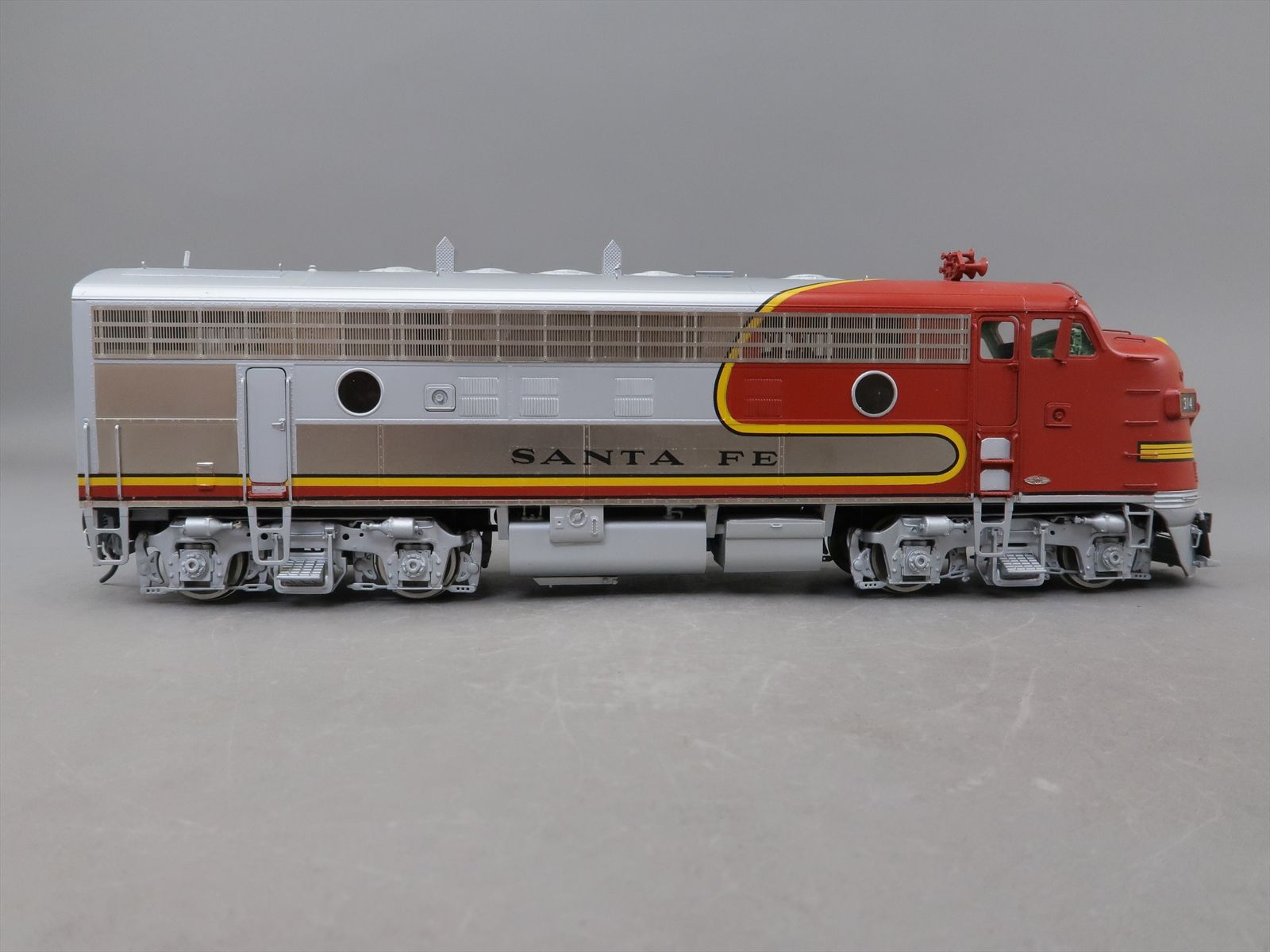 O Brass Model - Key CS#78 AT&SF Santa Fe EMD F7 F7A F7B A-B Set Phase II Warbonnet #314 - F/P ...