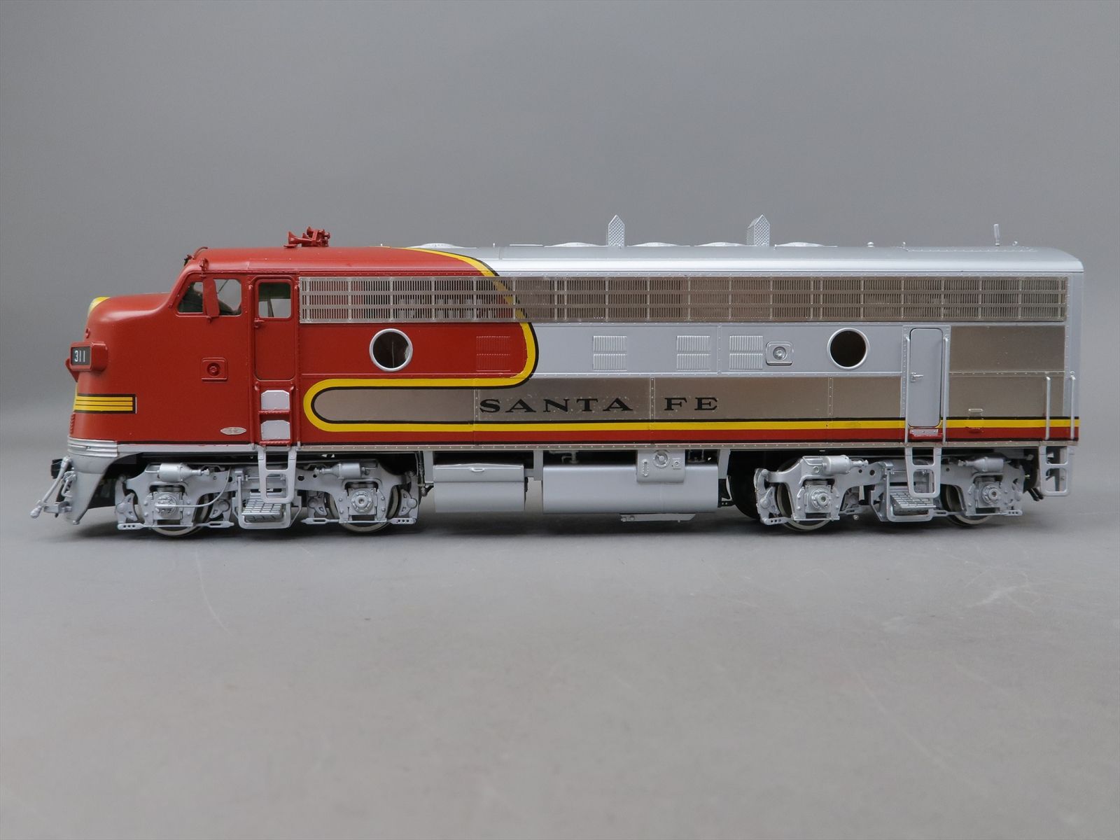 O Brass Model - Key CS#78 AT&SF Santa Fe EMD F7 F7A F7B A-B Set Phase II Warbonnet #311 - F/P ...