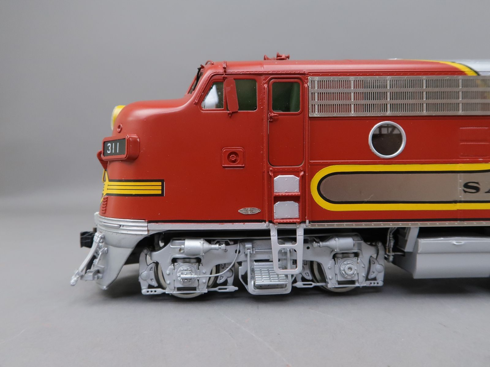 O Brass Model - Key CS#78 AT&SF Santa Fe EMD F7 F7A F7B A-B Set Phase II Warbonnet #311 - F/P ...