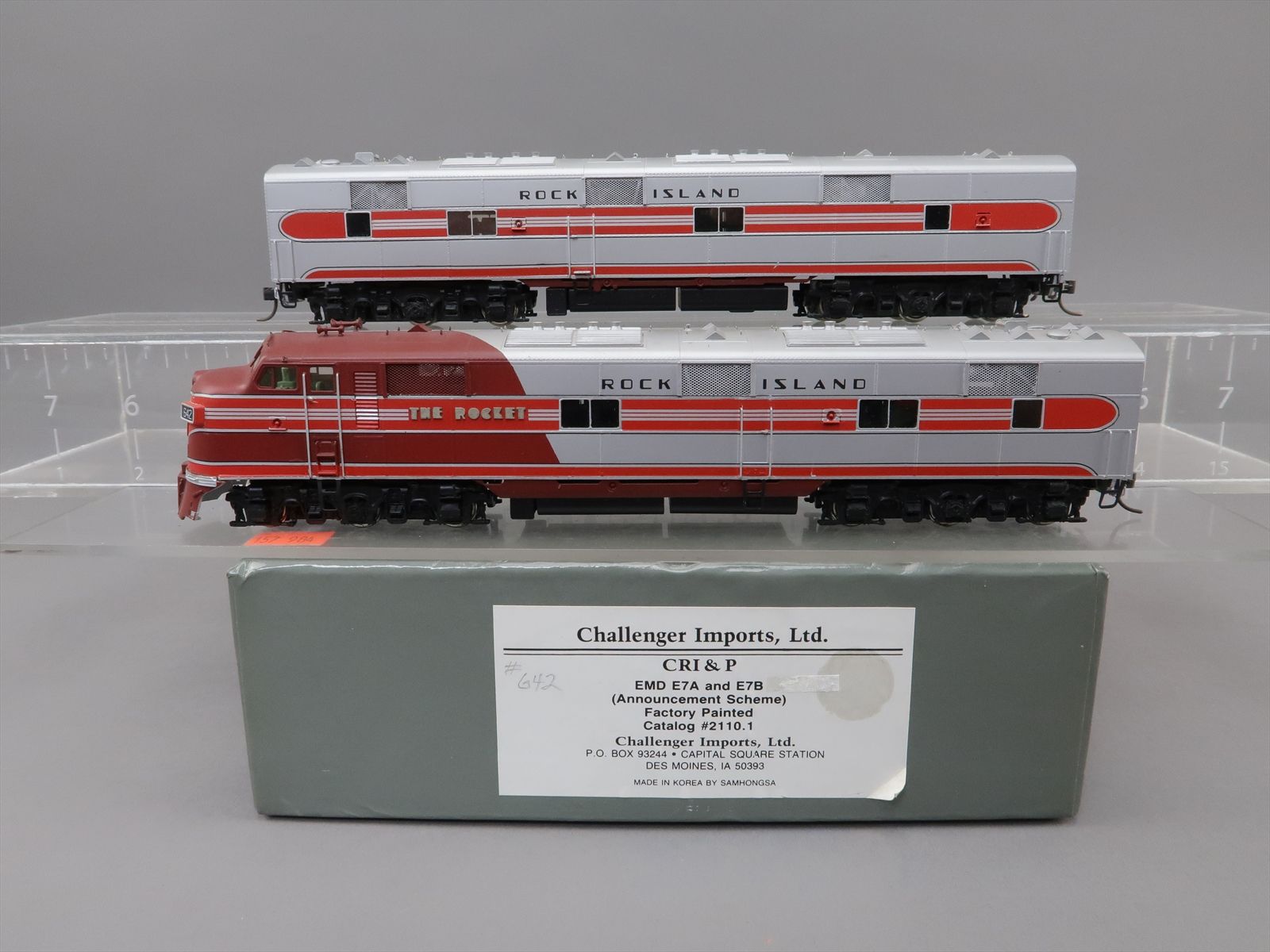 HO Brass Model - CIL 2110.1 CRI&P RI Rock Island E7 E7A / E7B Announcement Scheme The Rocket ...