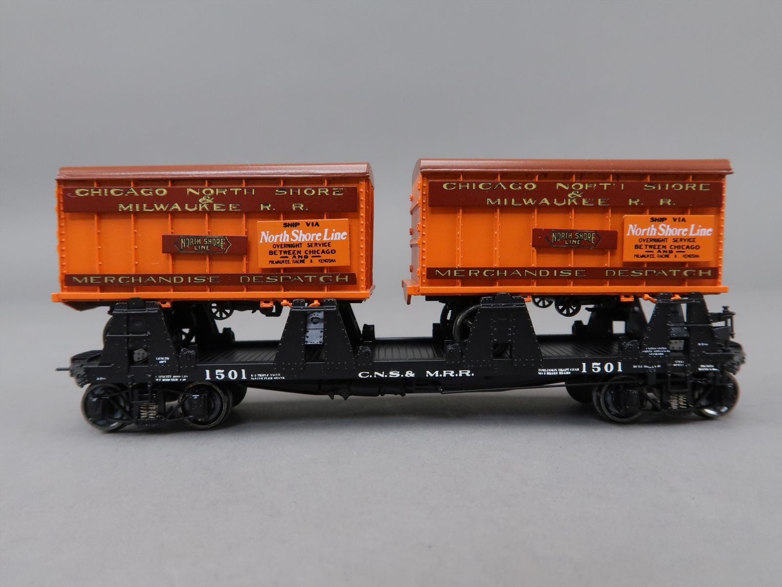 HO Brass Model - MTS CNS&M Chicago North Shore Ferry Truck Car #1501 - F/P - 1995 Run - Ajin