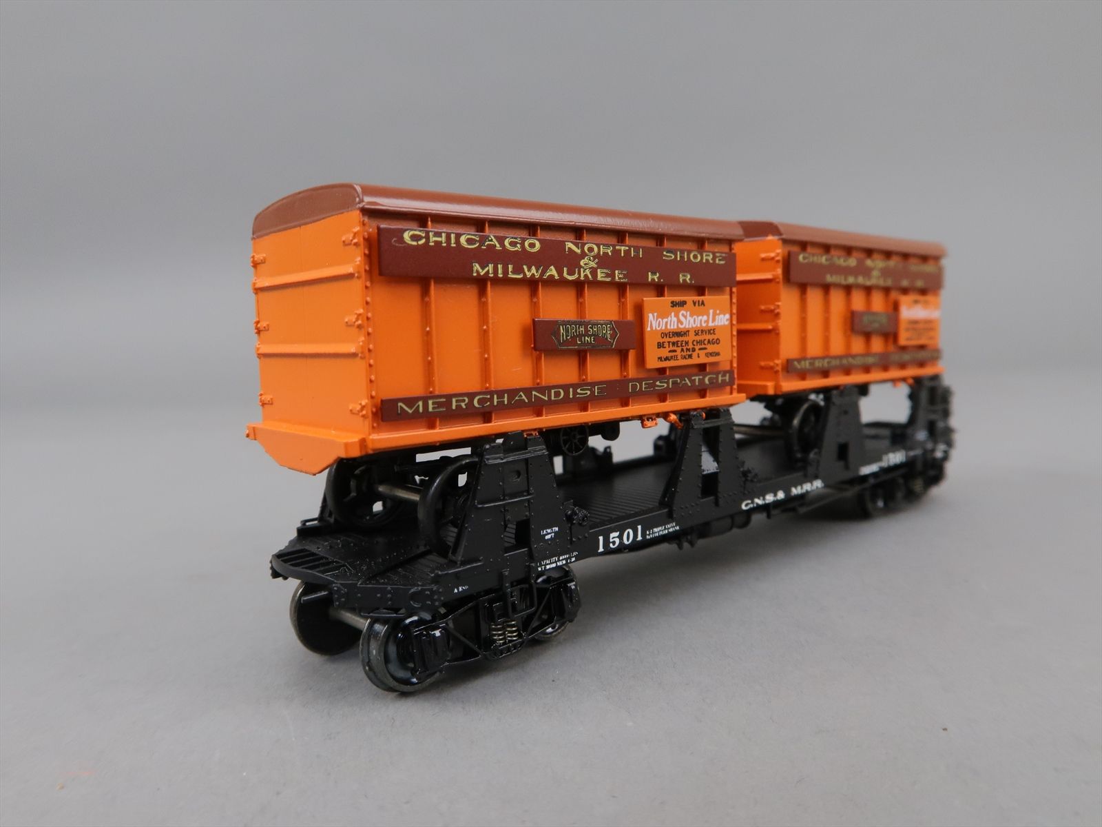 HO Brass Model - MTS CNS&M Chicago North Shore Ferry Truck Car #1501 - F/P - 1995 Run - Ajin