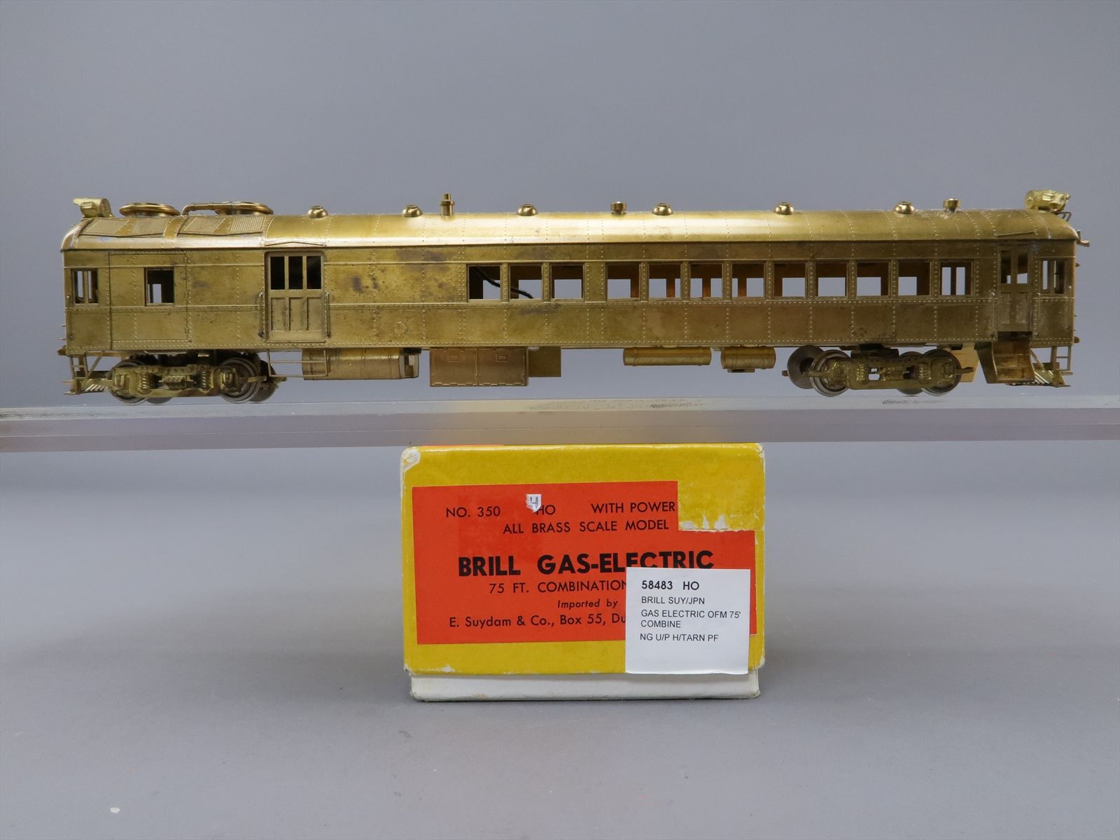HO Brass Model - Suydam 350 75' Brill Gas Electric Combination Coach ...