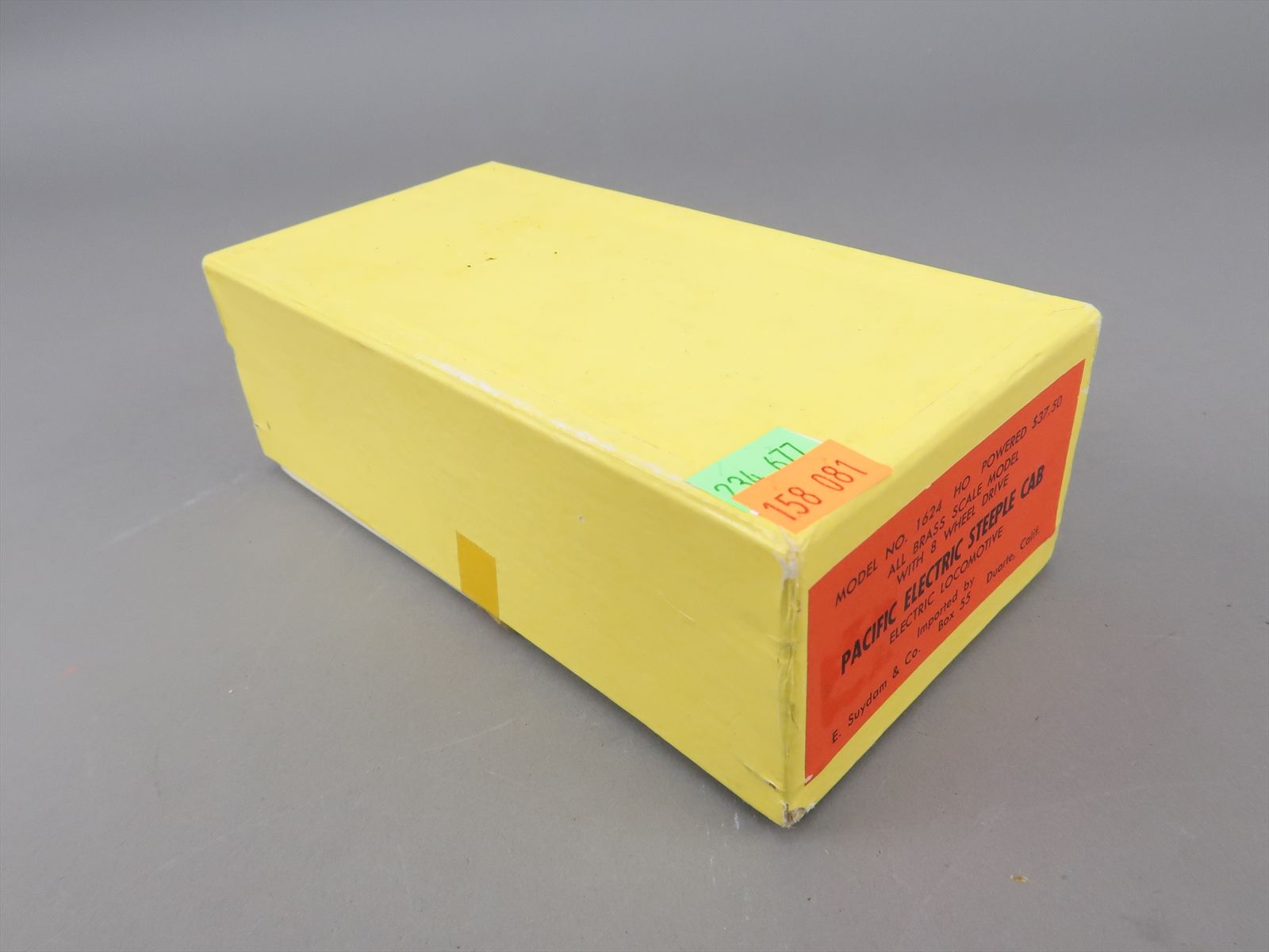 HO Brass Model - Suydam 1624 PE Pacific Electric Steeple Cab 8 Wheel ...