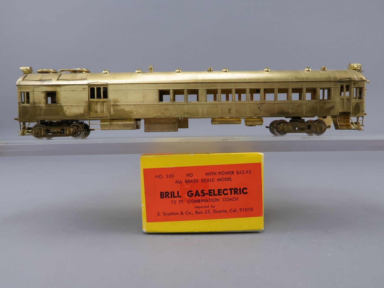 HO Brass Model - Suydam 350 75' Brill Gas Electric Combination Coach ...