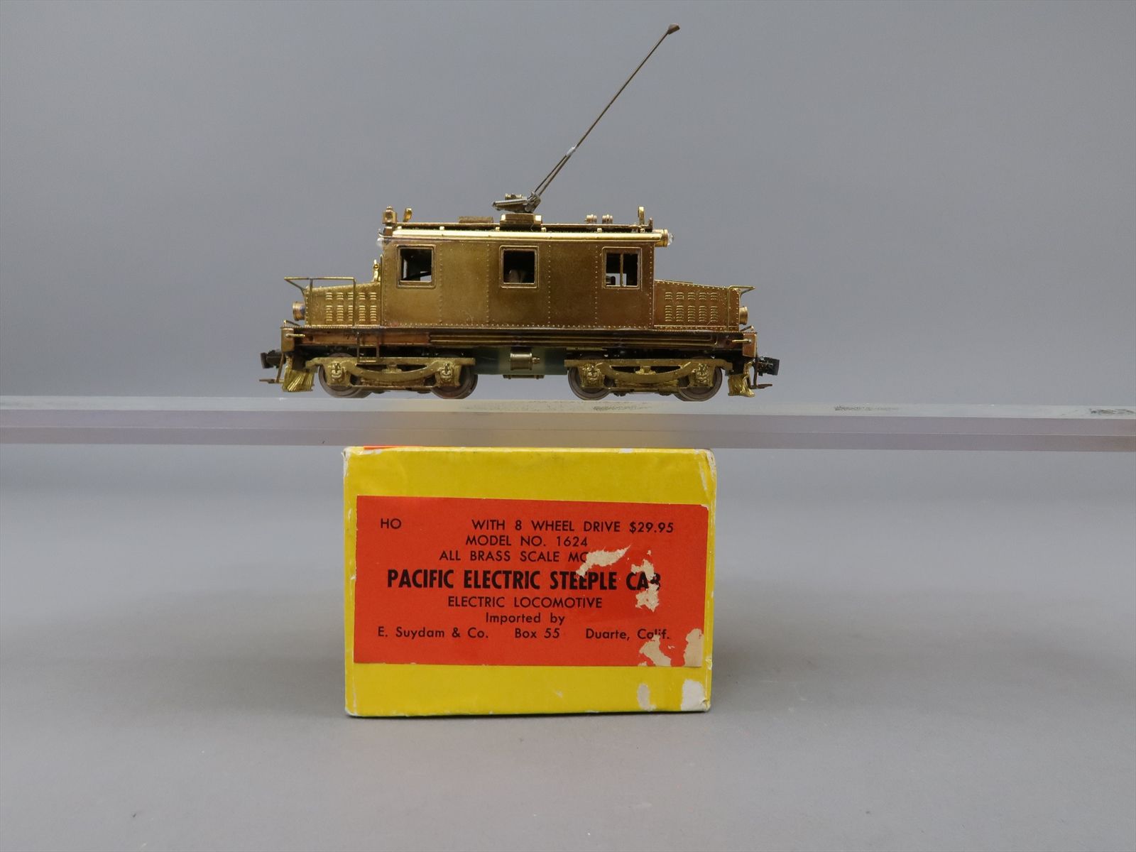 HO Brass Model - Suydam 1624 PE Pacific Electric Steeple Cab 8 Wheel ...