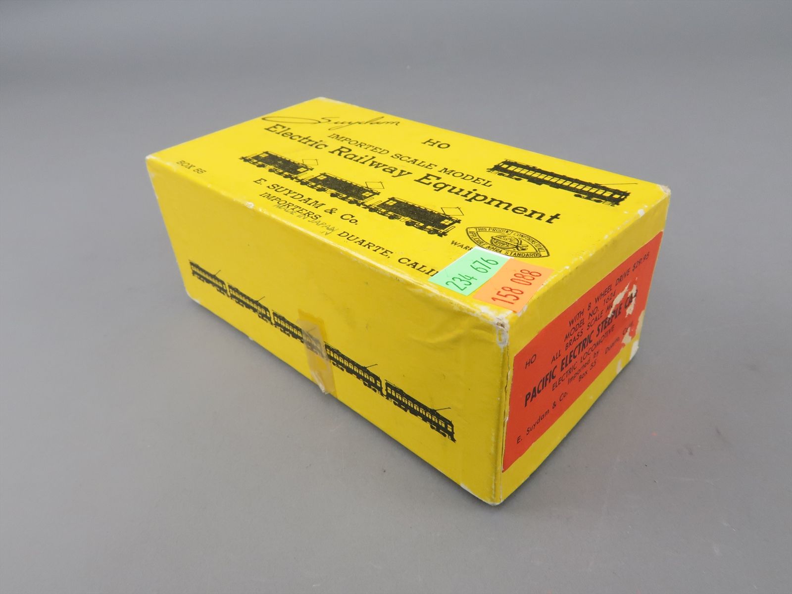 HO Brass Model - Suydam 1624 PE Pacific Electric Steeple Cab 8 Wheel ...