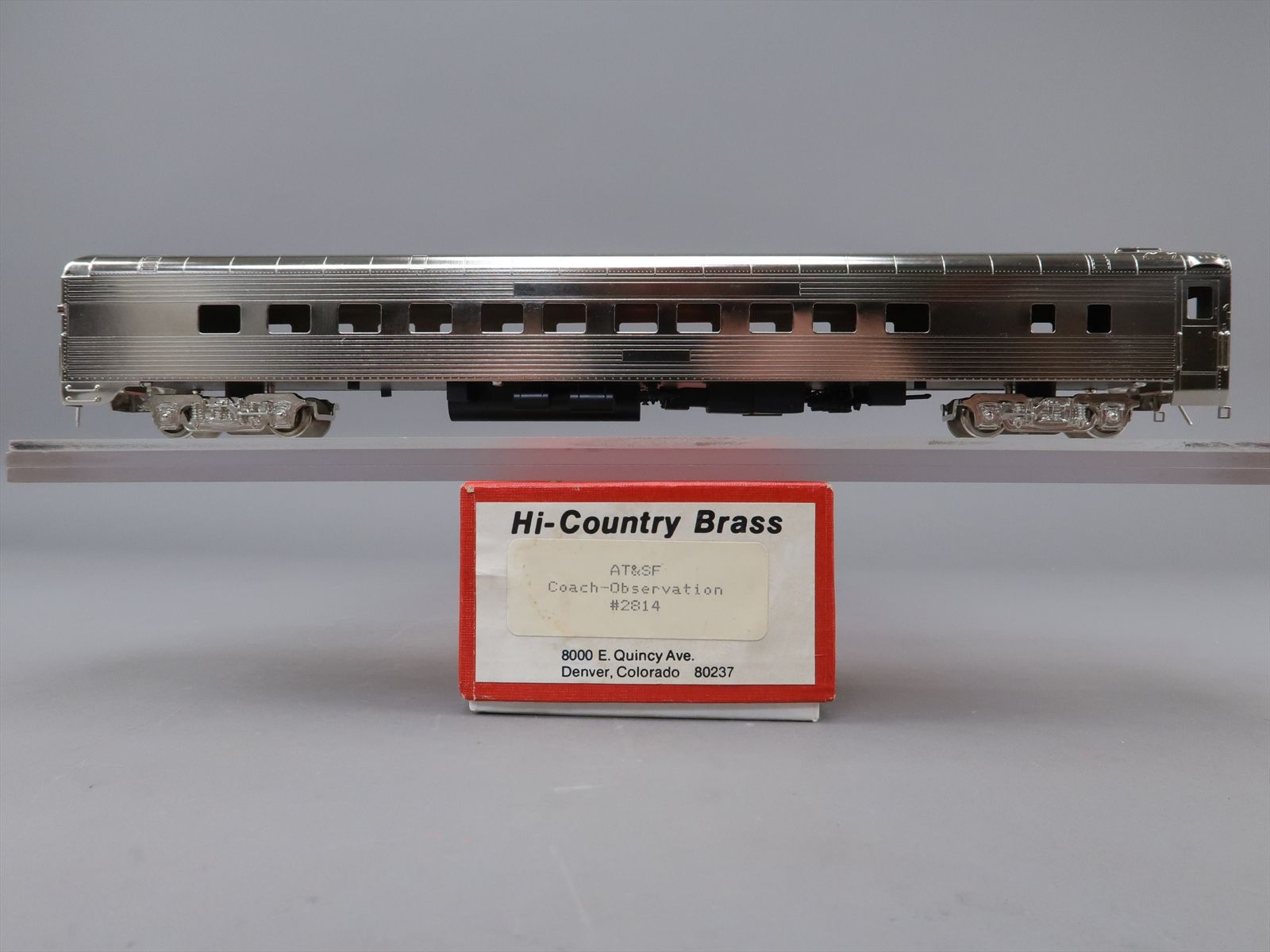 HO Brass Model - HCB Hi-Country AT&SF Santa Fe Coach - Observation ...