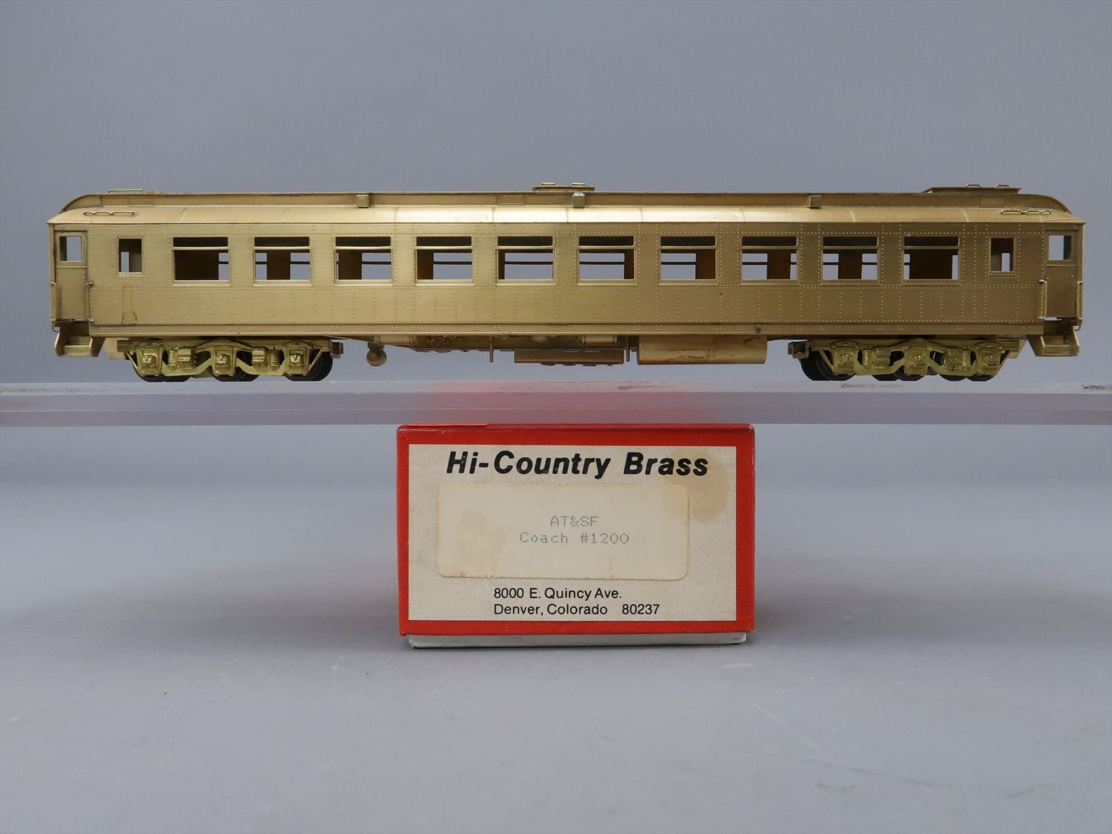 HO Brass Model - HCB Hi-Country AT&SF Santa Fe Coach #1200 - Unpainted ...