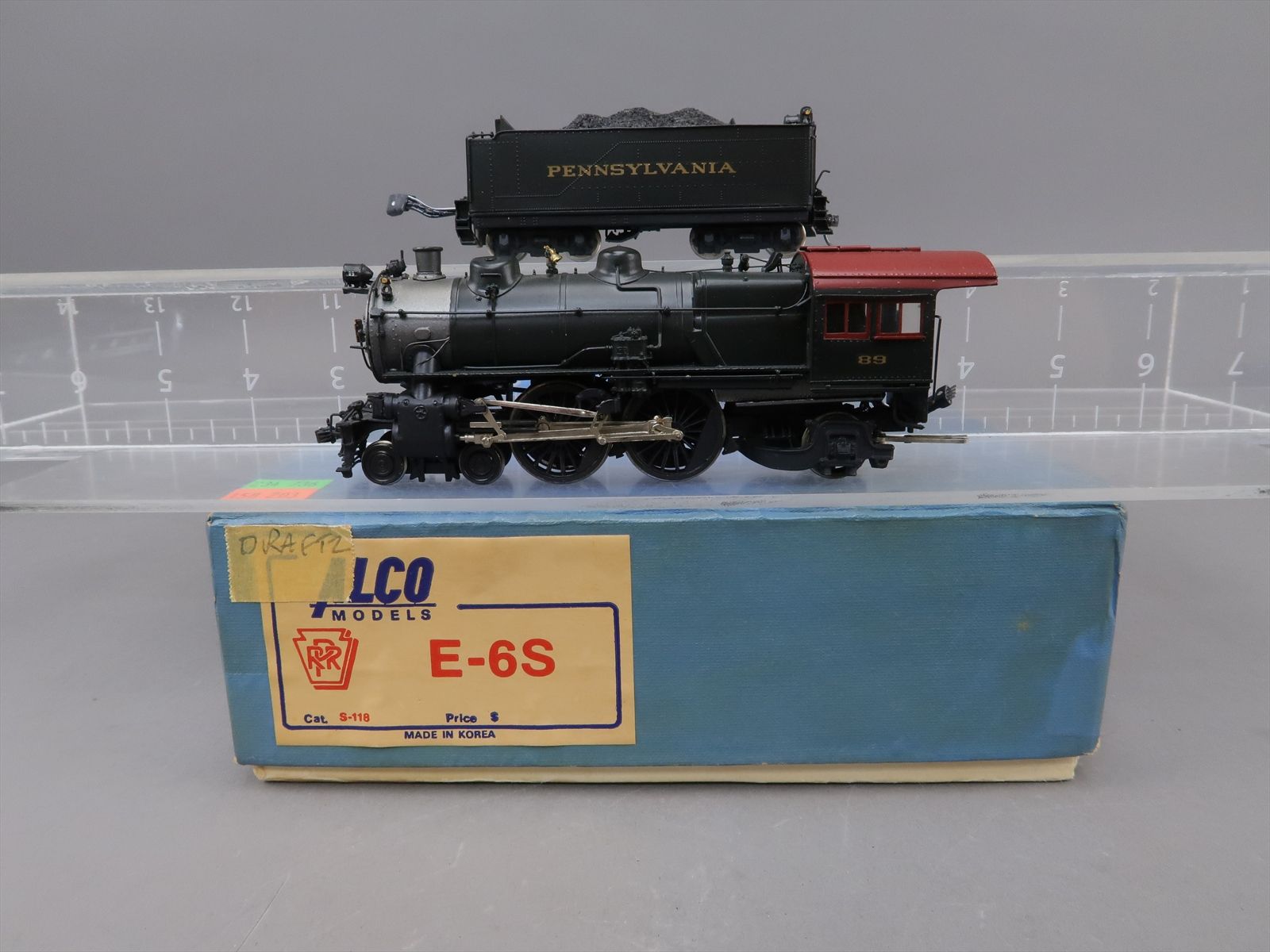 HO Brass Model - Alco S-118 PRR Pennsylvania 4-4-2 E-6S Atlantic #89 ...