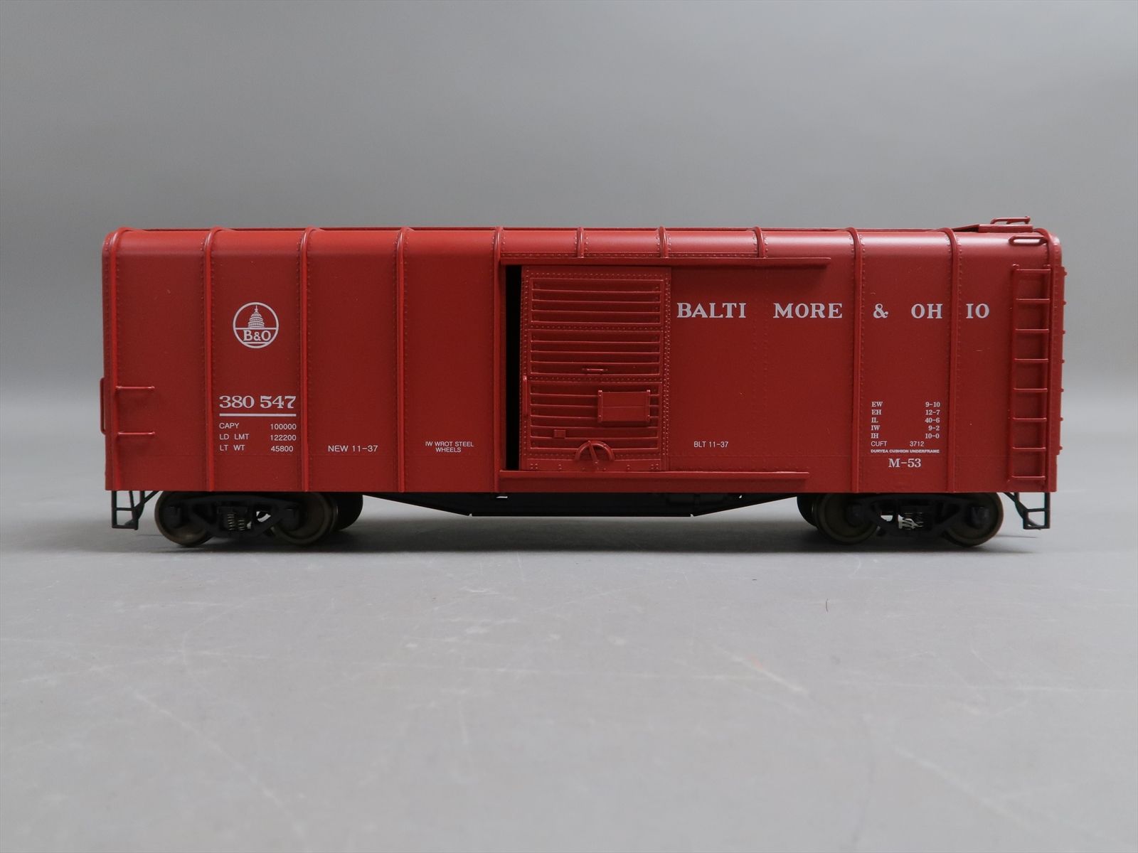 O Brass Model - SS Sunset B&O Baltimore & Ohio Wagon Top Boxcar Box Car ...