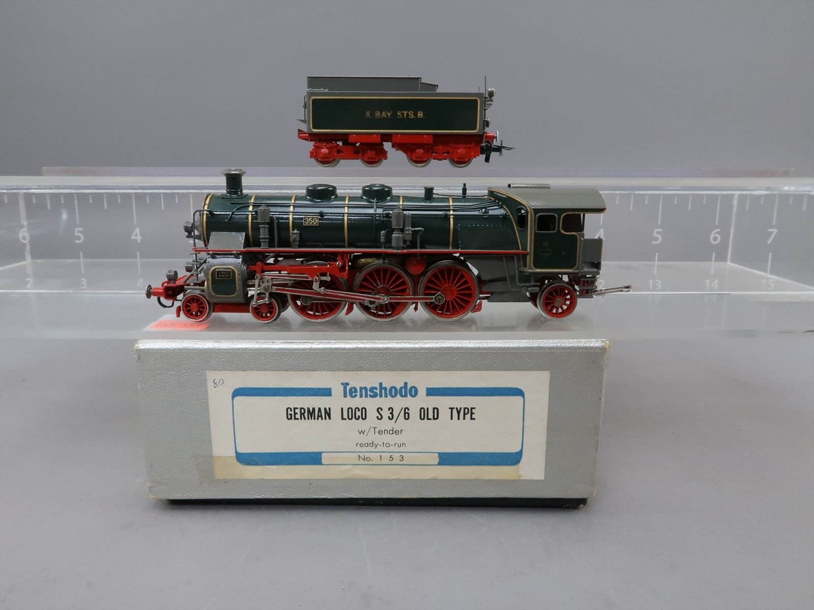 HO Brass Model - PFM 153 K.BAY.STS.B S3/6 Old Type German Loco - F/P ...