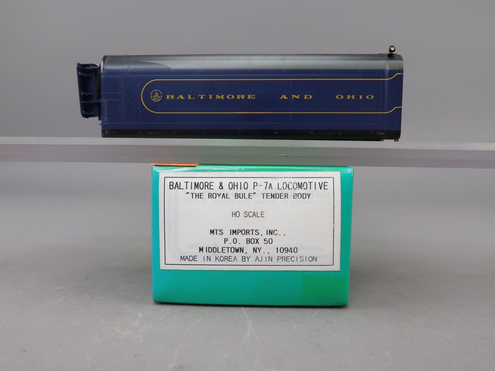 HO Brass Model - MTS B&O Baltimore & Ohio Royal Blue P7A Tender ONLY ...
