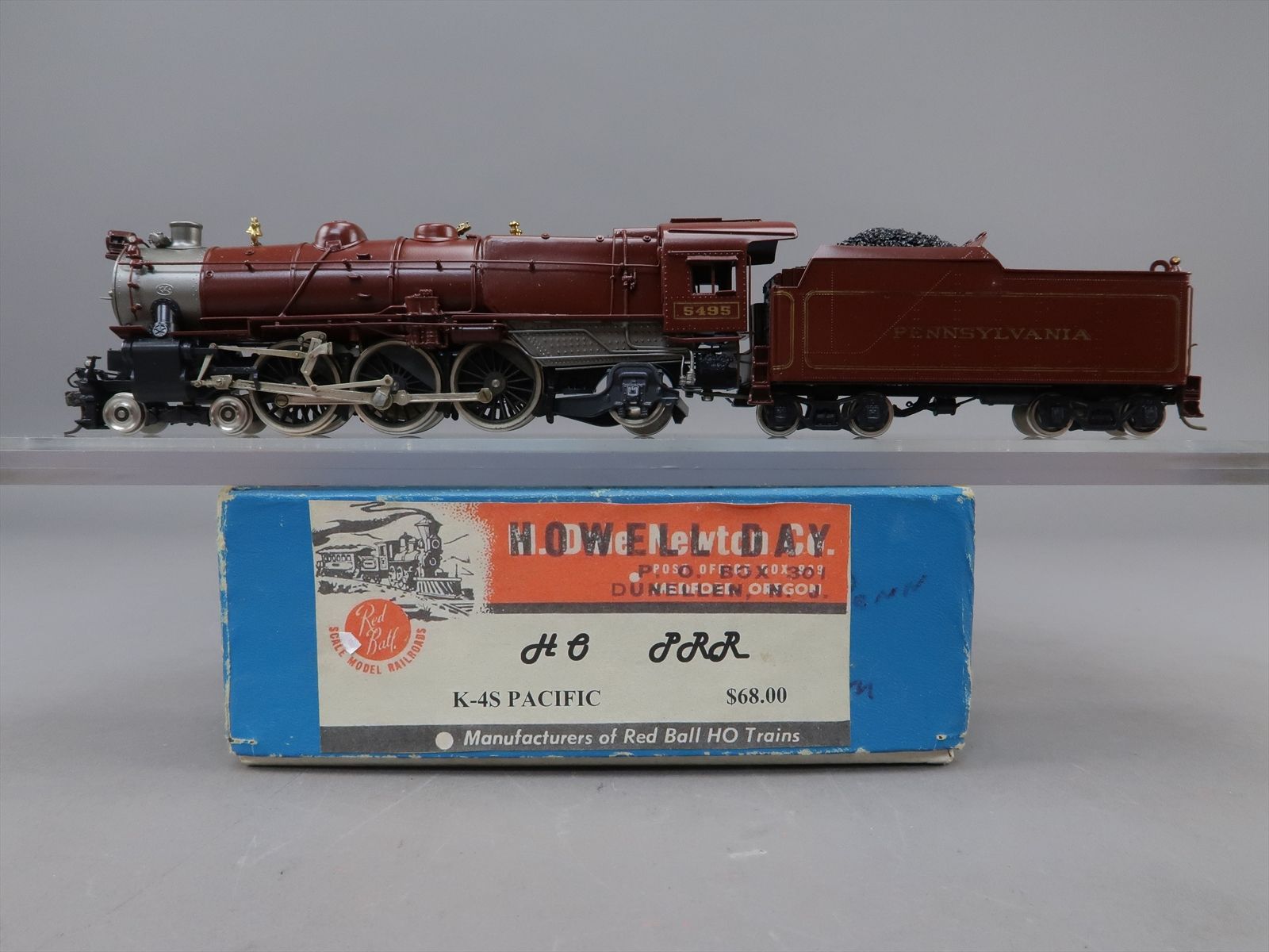 HO Brass Model - Red Ball PRR Pennsylvania K-4s 4-6-2 #5495 - Custom ...