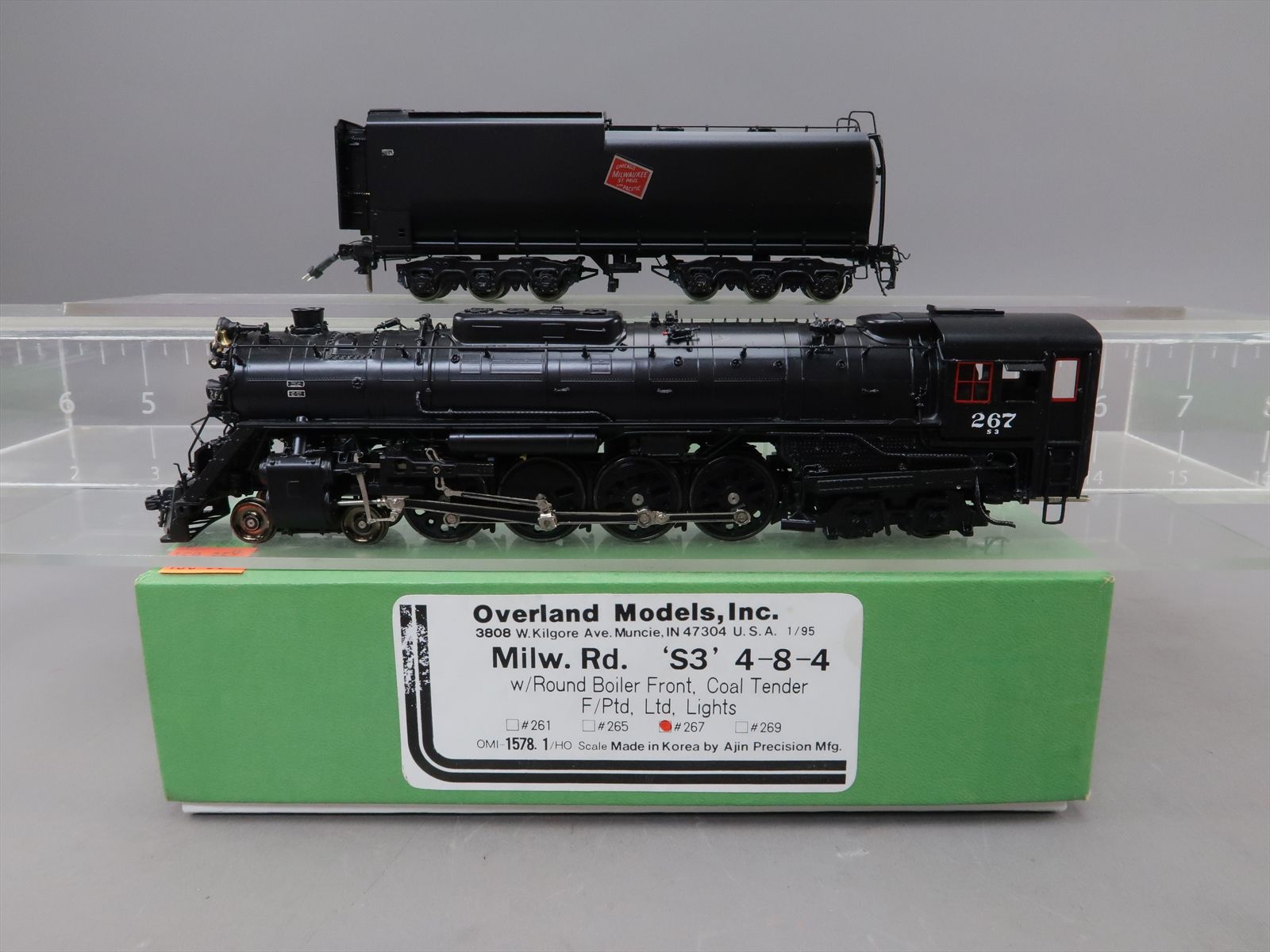 HO Brass Model - OMI 1578.1 Milwaukee Road 4-8-4 S3 #267 Round Boiler ...