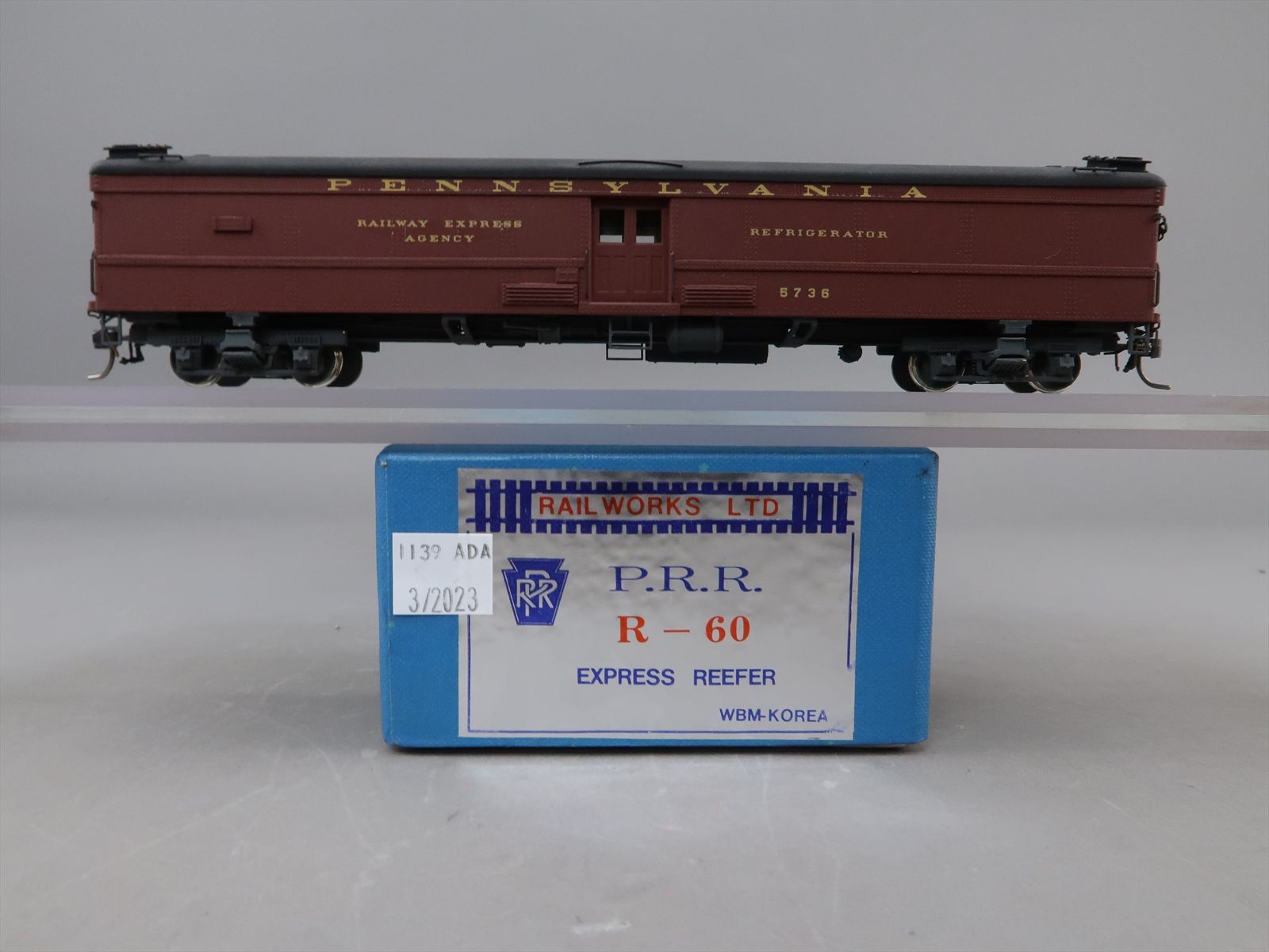 HO Brass Model - Railworks PRR Pennsylvania R-60 Express Reefer #5736 ...