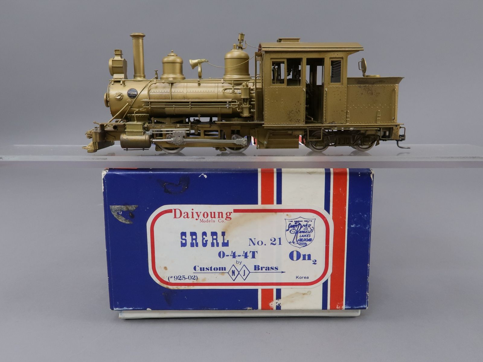On2 Brass Model - NJCB 254-02 SR&RL Sandy River & Rangeley Lakes 0-4-4T ...