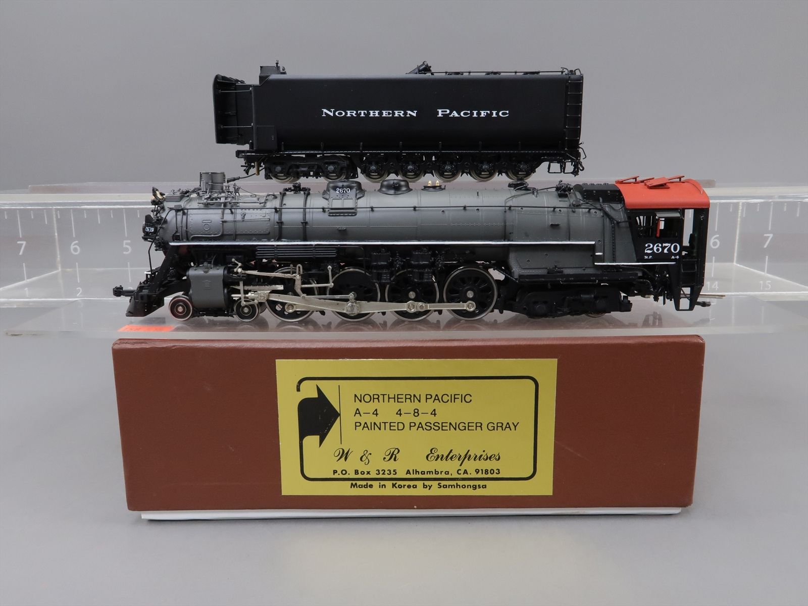 HO Brass Model - W&R NP Northern Pacific A-4 4-8-4 #2670 Passenger Gray ...